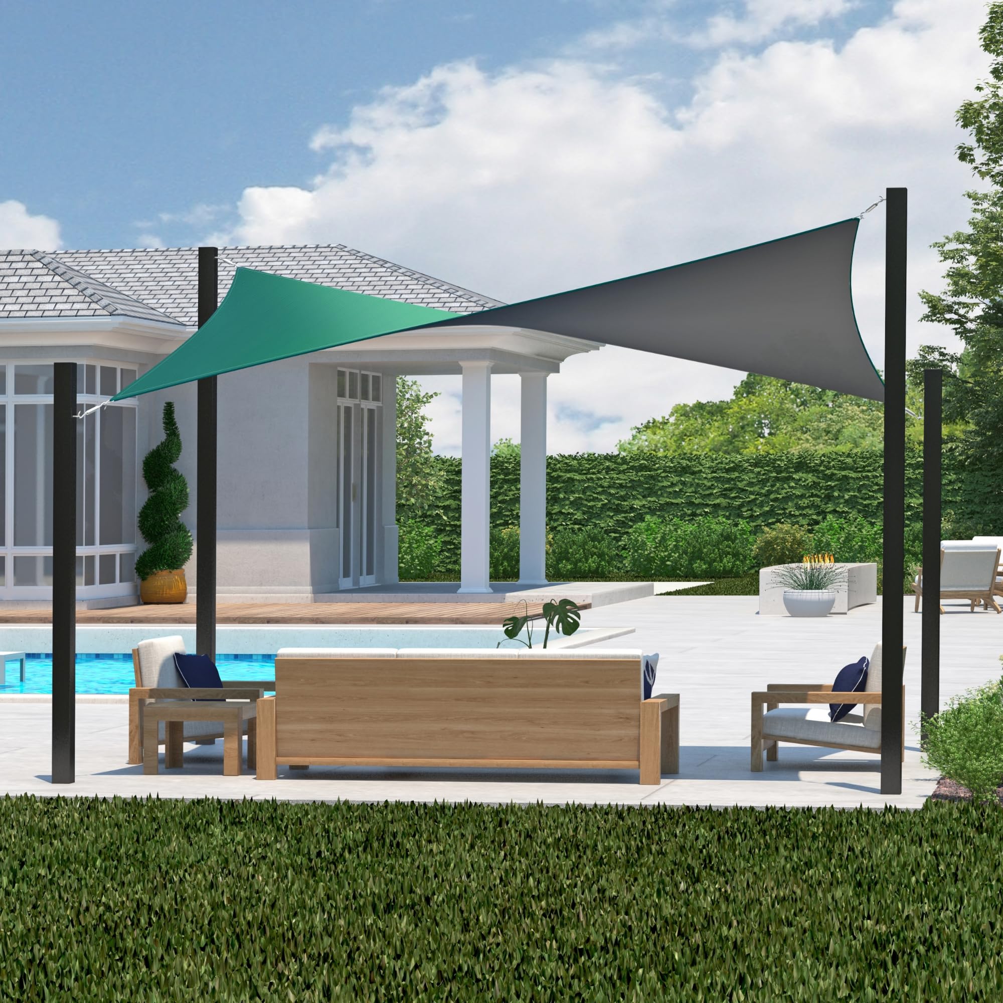 Snapklik.com : Coolaroo DualShade Ready-to-Hang Shade Sail - 95% UV ...