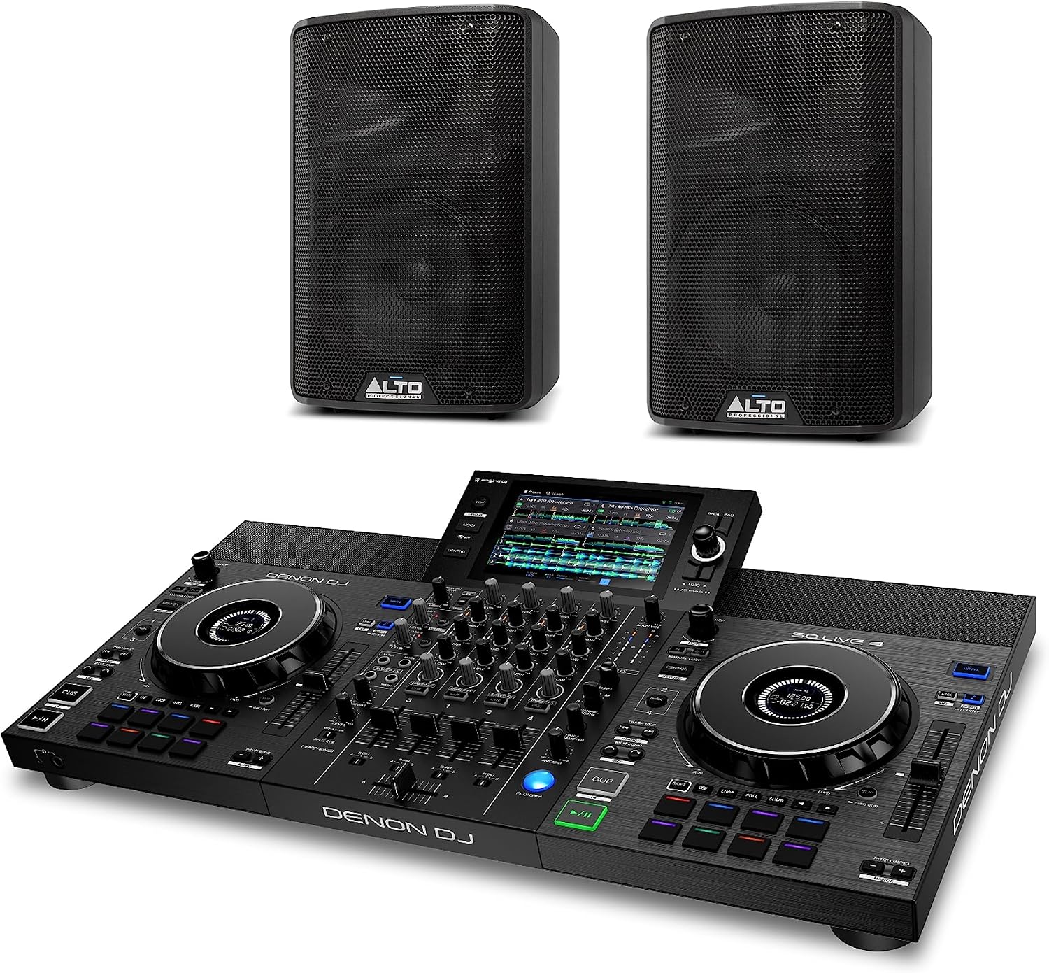 Denon DJ SC LIVE 4 Standalone DJ Controller with Wi-Fi Streaming and 2x ...