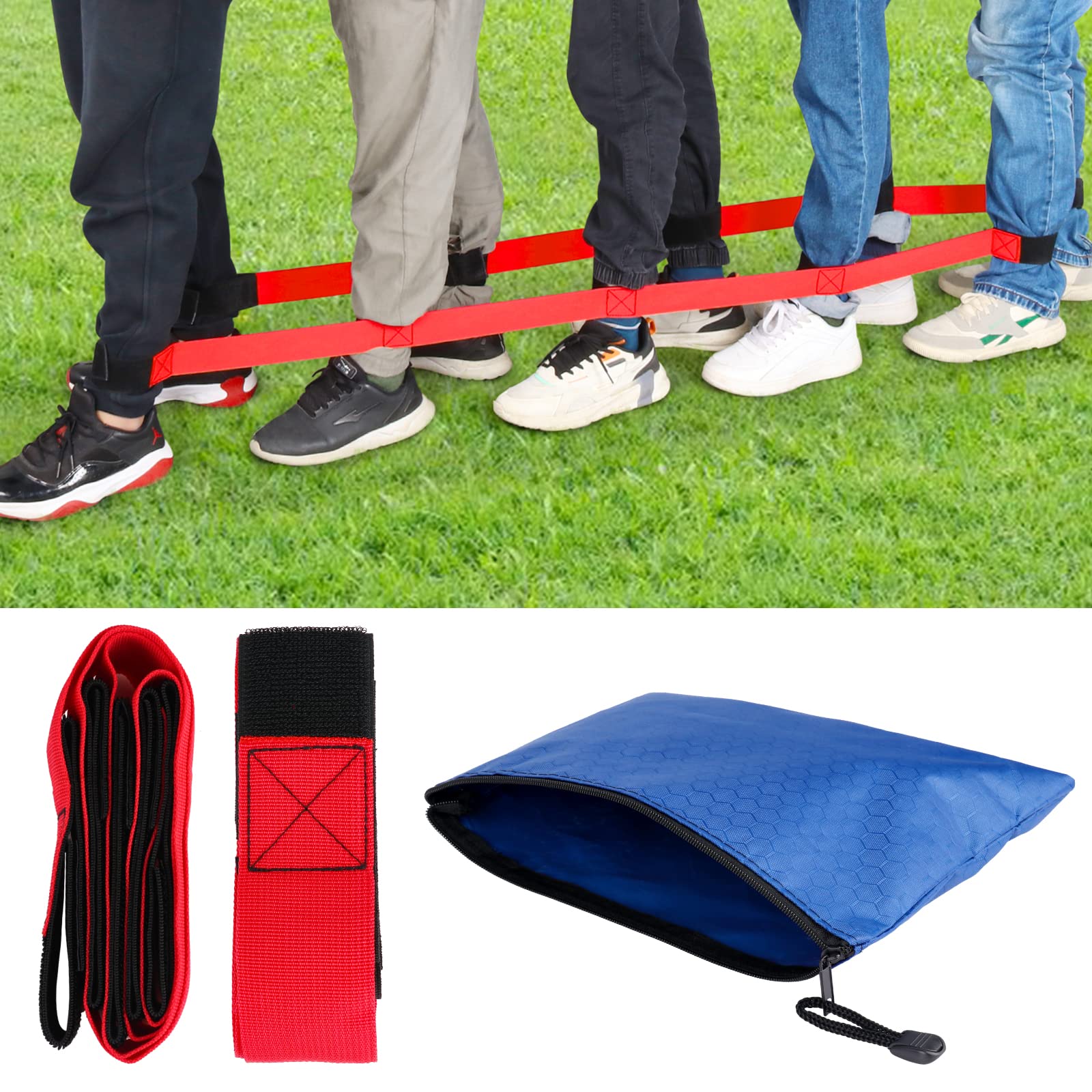 Amazon.com: Eaezerav 2 PCS 5 Legged Race Bands for Kids Adults Durable ...