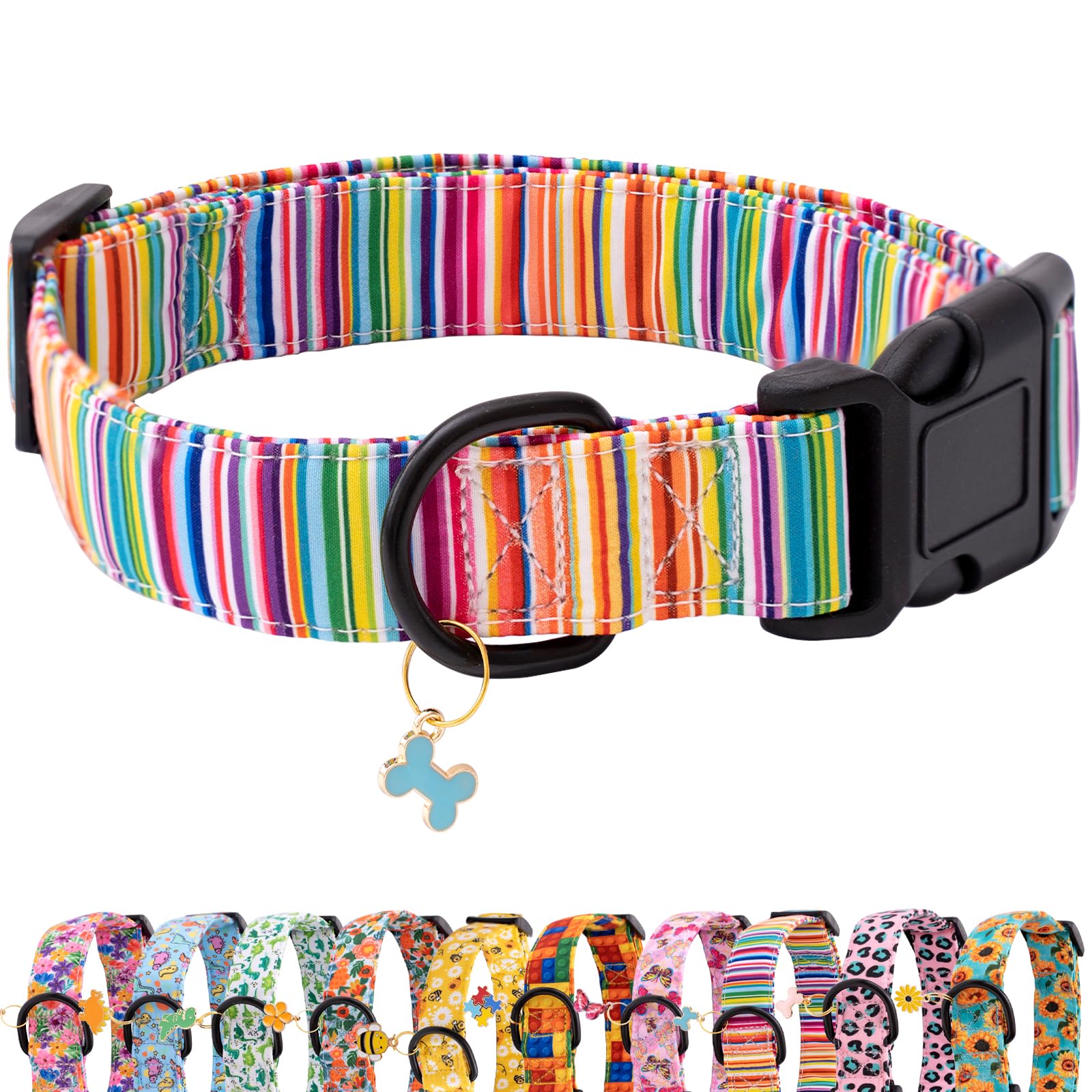 Amazon.com: Faygarsle Dog Collar for Small Medium Large Dogs Cute ...