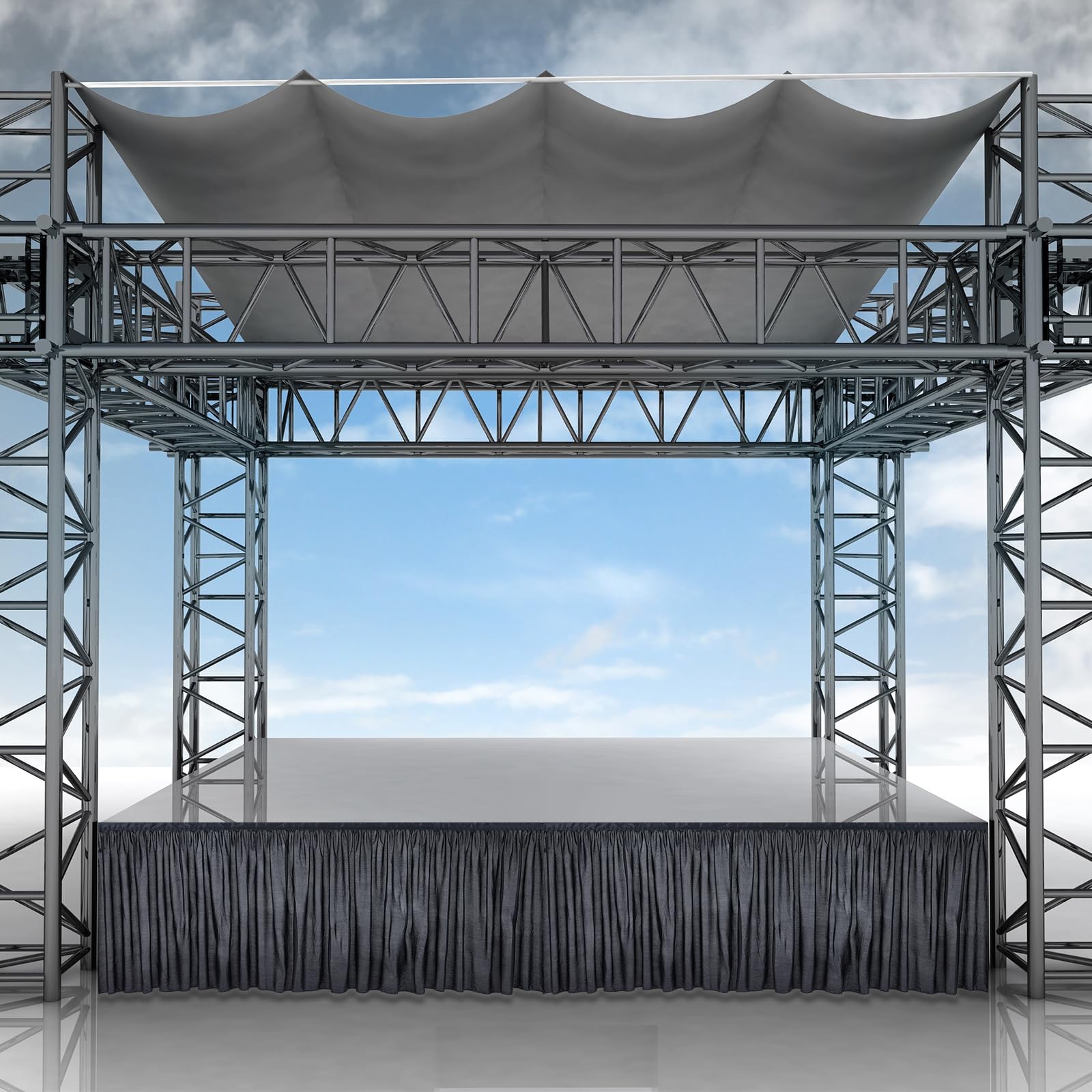 Snapklik.com : Willinglong Stage Skirting Portable Stage Skirt Skirting ...