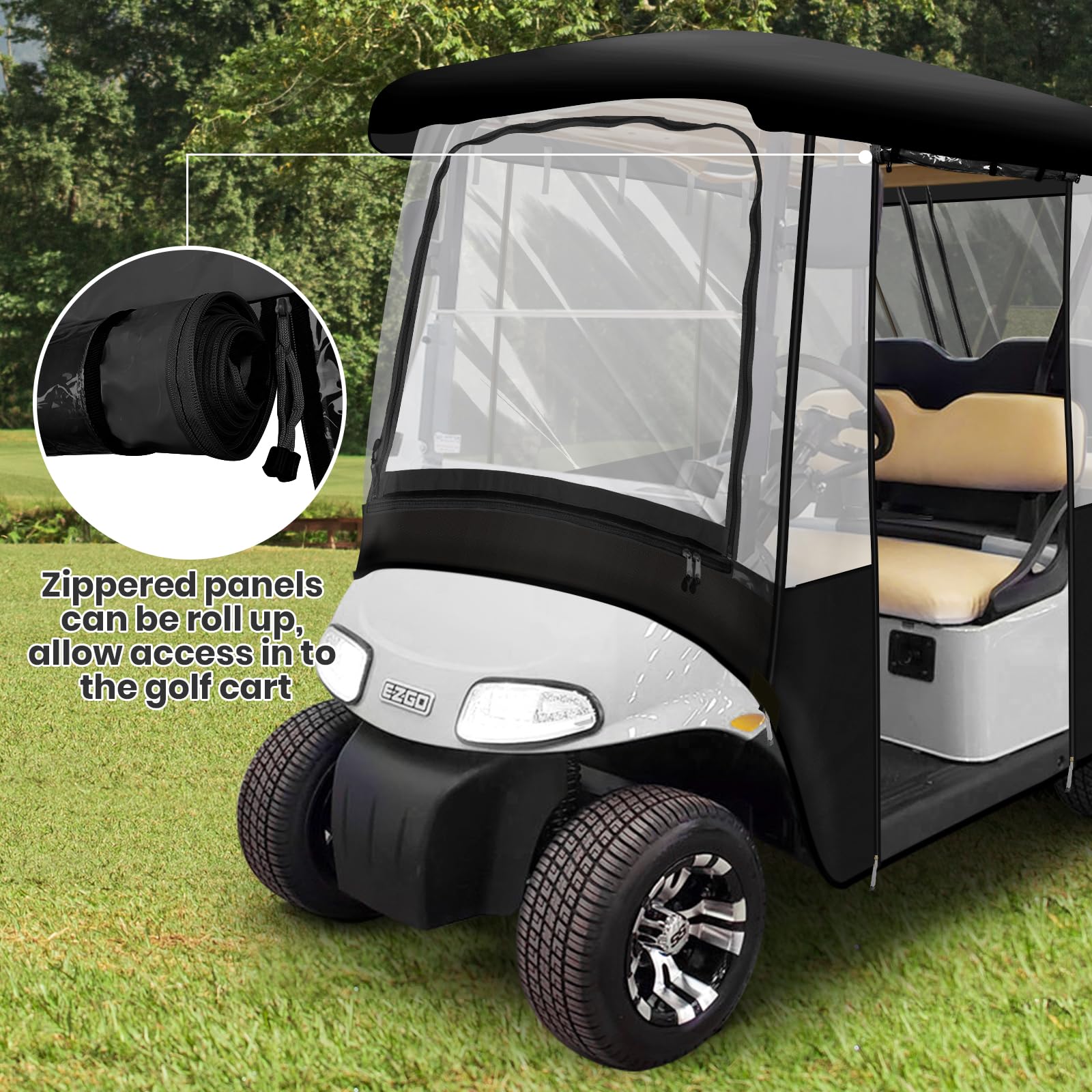 Leader Accessories 2 + 2 Person Golf Driving Enclosure 2 Over 4 Short ...