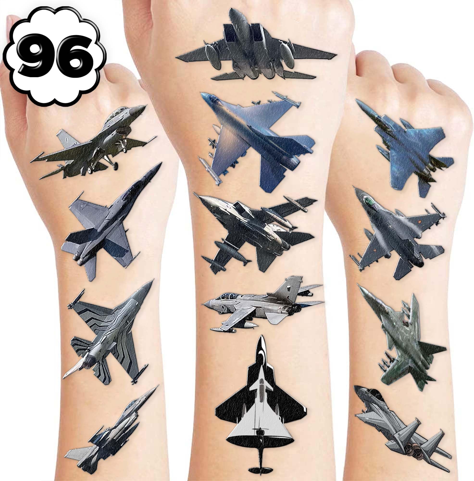 Amazon.com: Generic 113 PCS Jet Birthday Party Decorations Fighter Jet ...