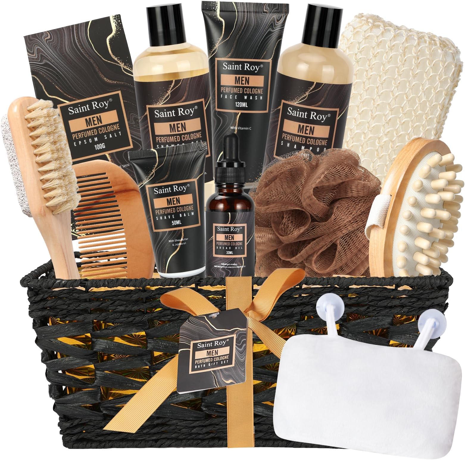 Amazon.com : YARD HOUSE Luxury Mens Bath and Body Gift Set Basket For ...