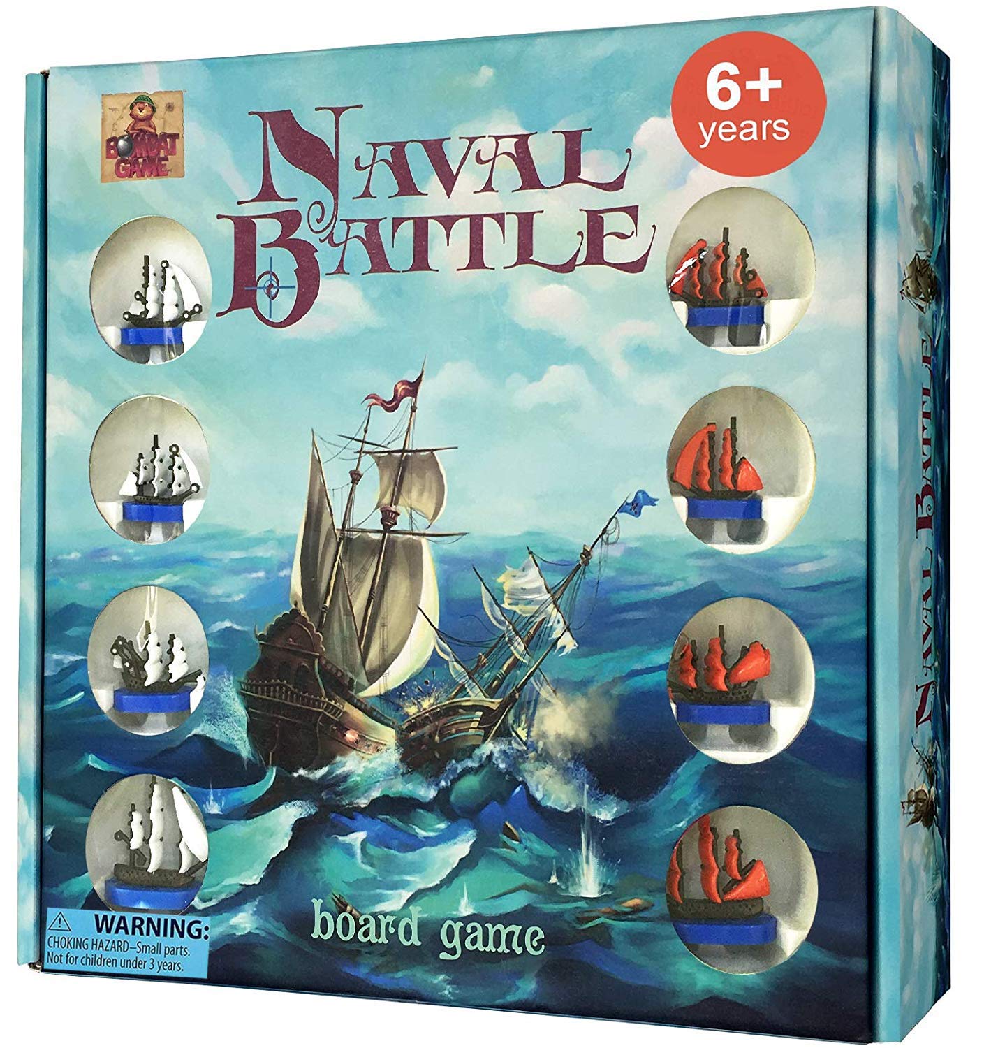 Naval Battle - New Battleship Board Game for Kids 6 and up - Exciting 2 ...