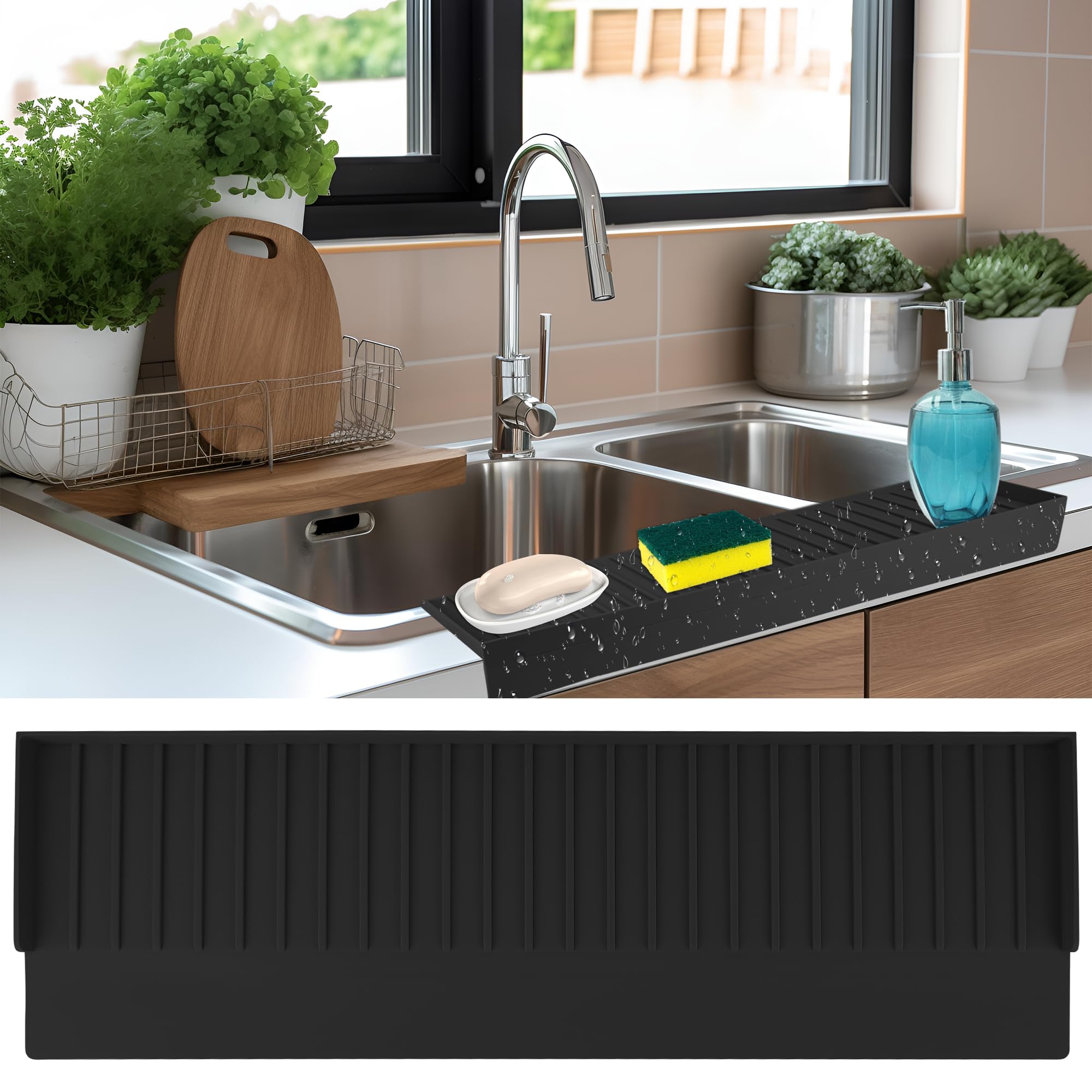 Silicone Sink Edge Protector, Sink Protectors For Kitchen Sink ...