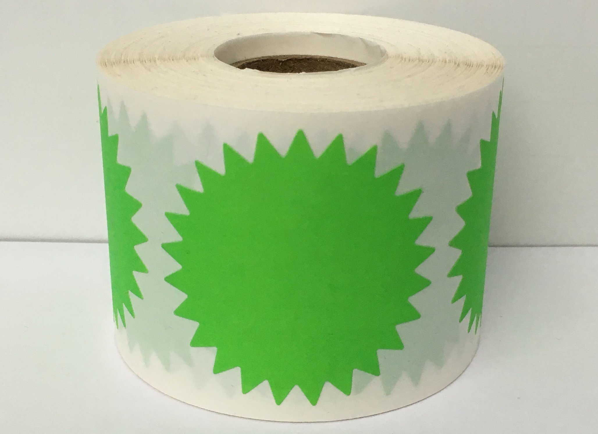 Amazon.com : 1 Roll 2" Green Starburst Multi Purpose Mailing Retail ...