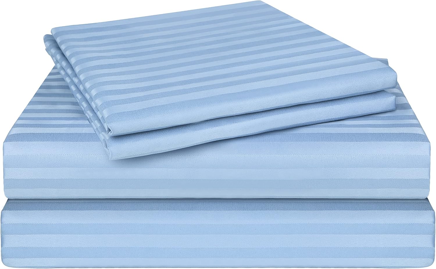 LINENOVA 3PCS Stripe Bed Sheet Set King Single Size – 1800TC Hotel ...