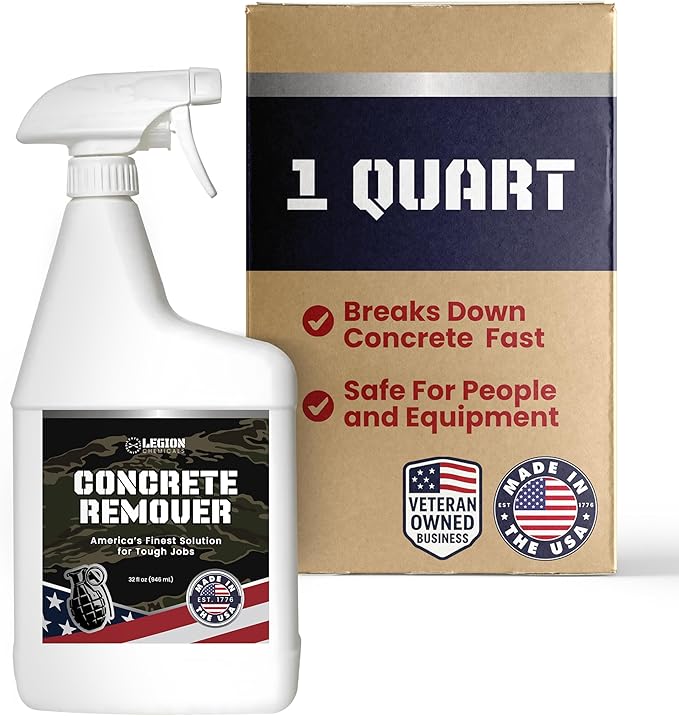 Amazon.com: Legion Chemicals Heavy Concrete Remover – Dried Concrete ...