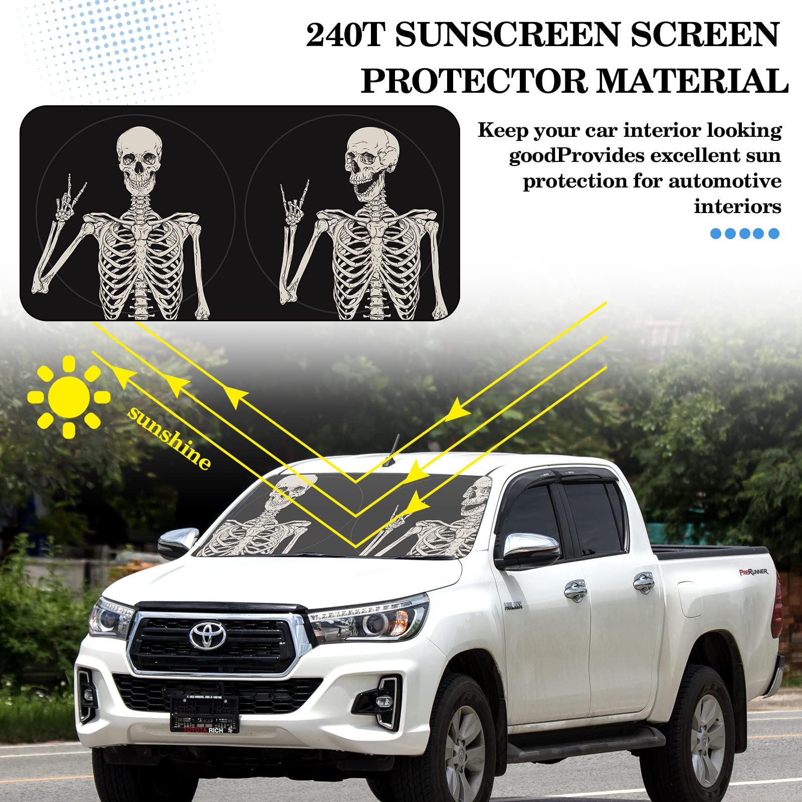 Snapklik.com : Windshield Sun Shade Foldable Car Front Window Covers ...