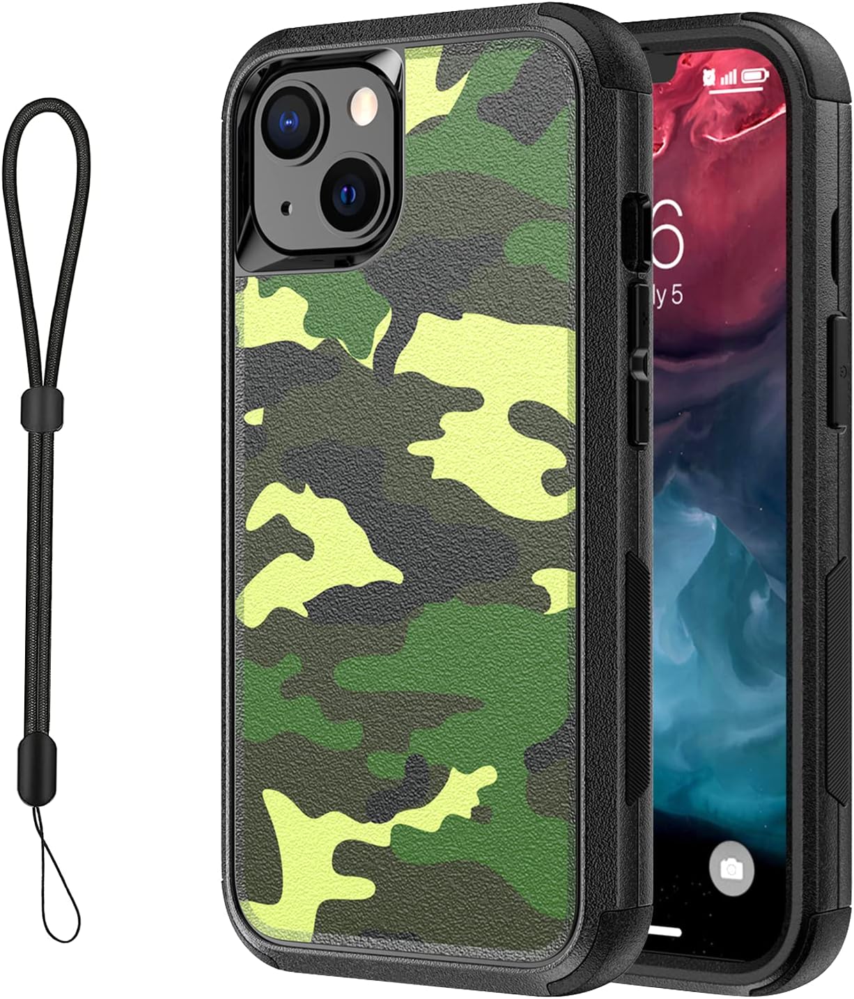 Amazon.com: Unitedtime Armor for iPhone 13 Case, Drop Proof Rugged ...