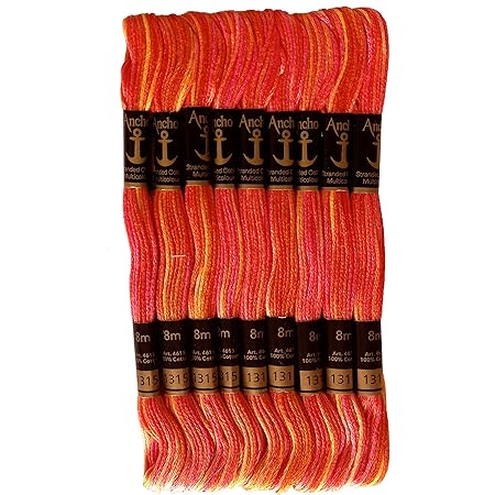 Anchor Embroidery Threads Cross Stitch/Long Stitch Cotton Threads ...