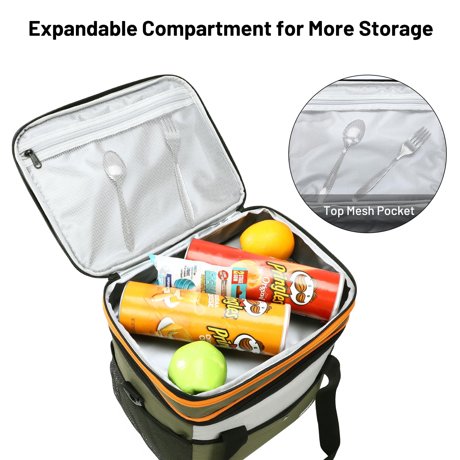 Snapklik.com : MIER Large Lunch Box For Men Insulated Big Lunchbox ...
