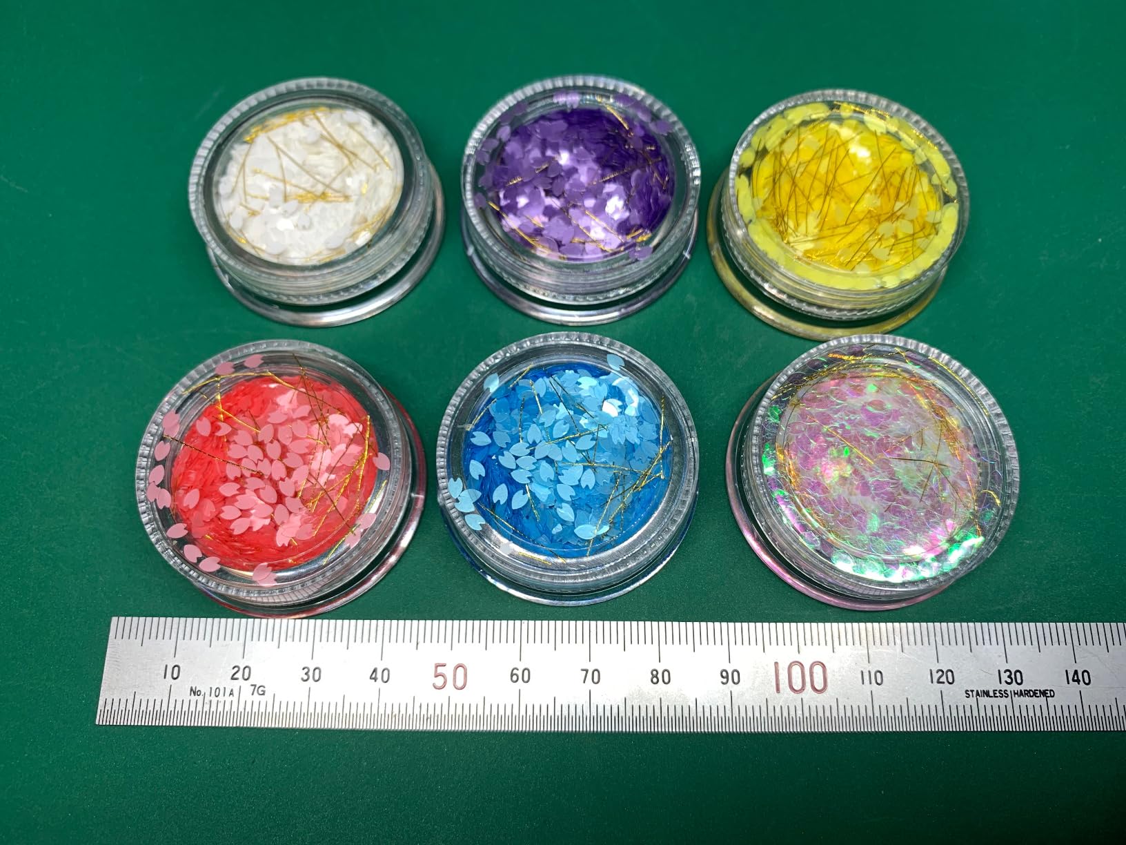 Amazon.co.jp: Lanito ネイルパーツ 桜 花 立体 ネイルデコパーツ スパンコール ネイルアート 6色セット 3D アクセサリーパーツ 金糸と金珠が混ざっている ネイル ...