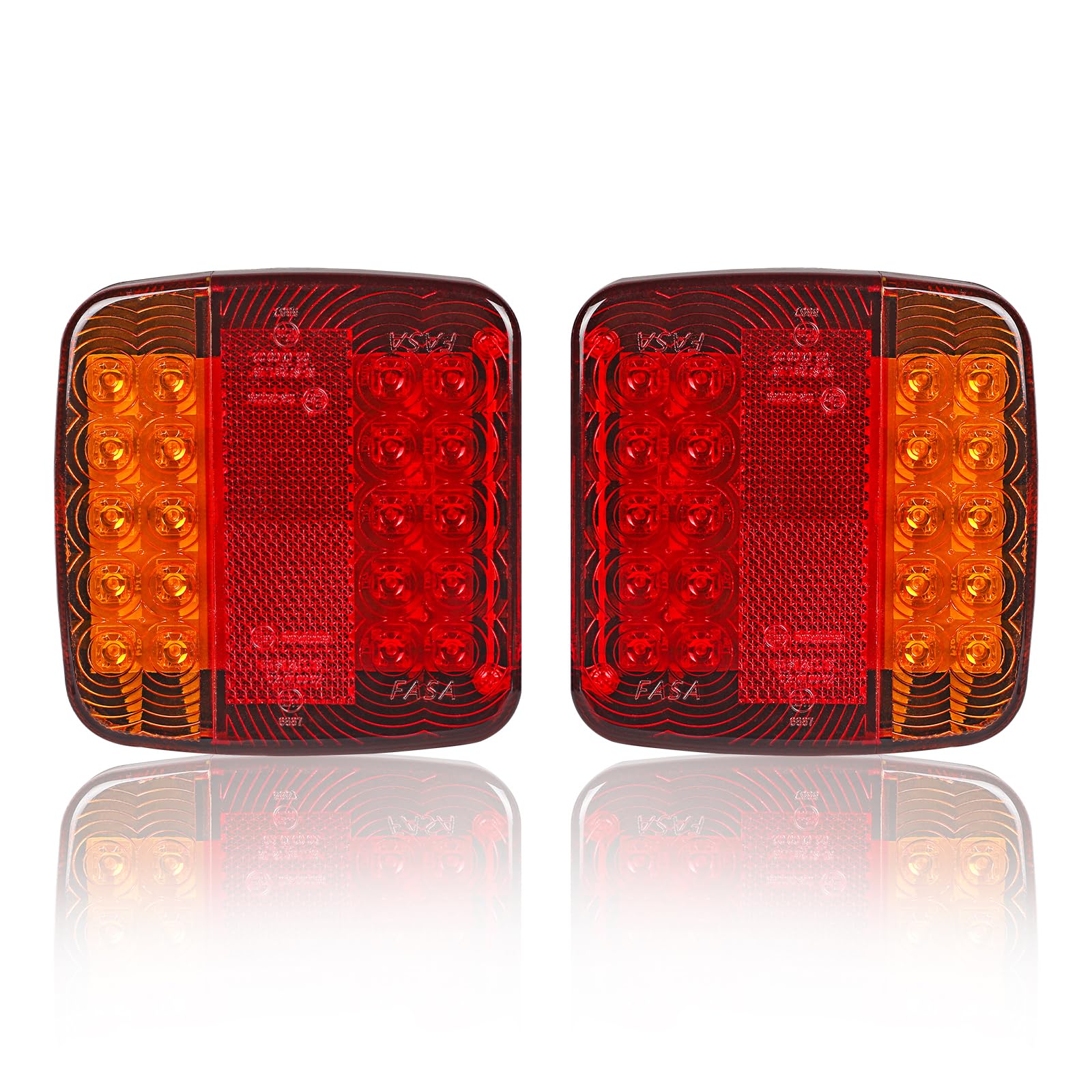 AOHEWEI Trailer Rear Lights Tail Indicator-Lighting LED Truck Brake ...
