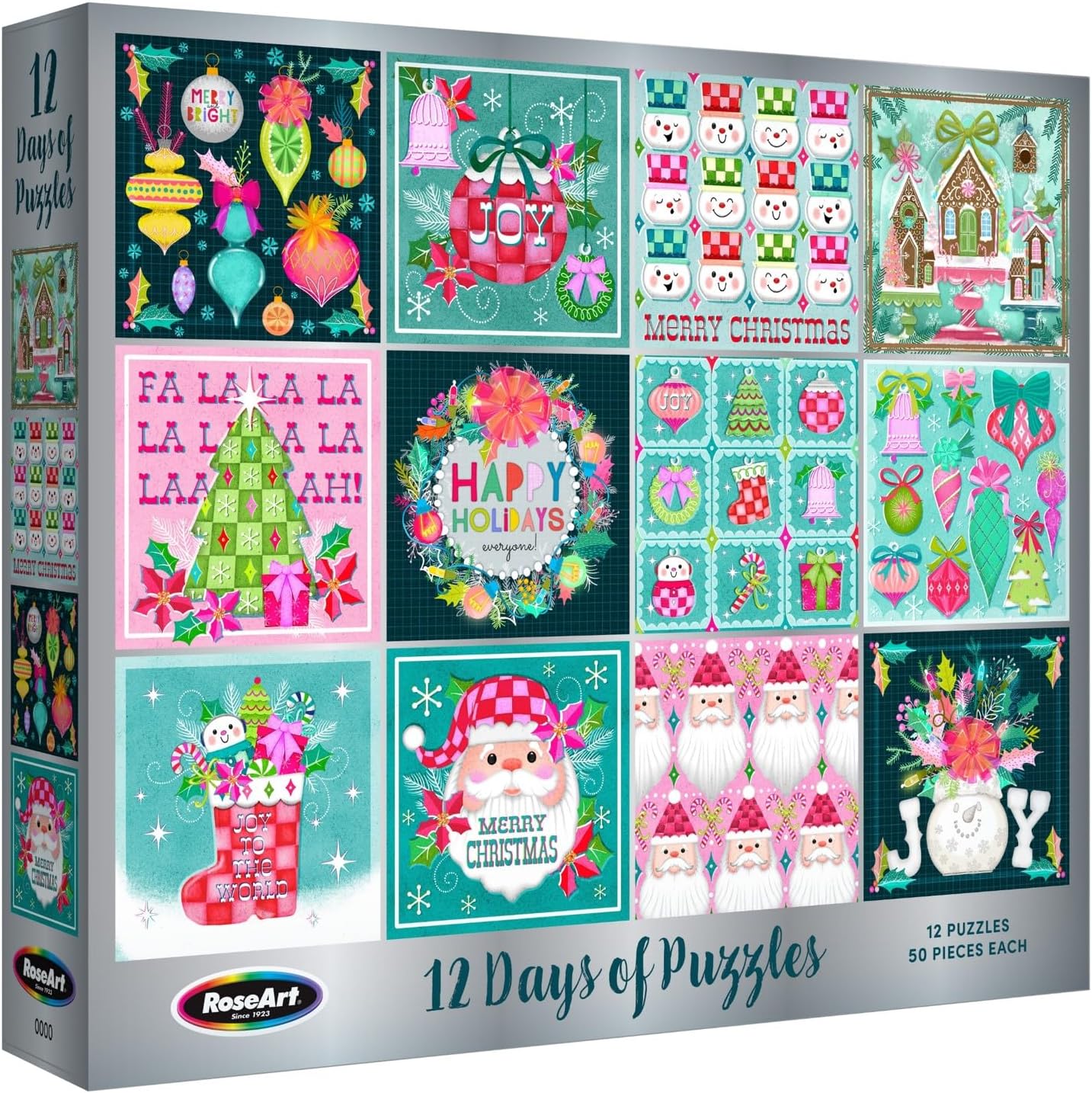 Amazon.com: RoseArt Holiday Advent Calendar Jigsaw Puzzle 2025 ...
