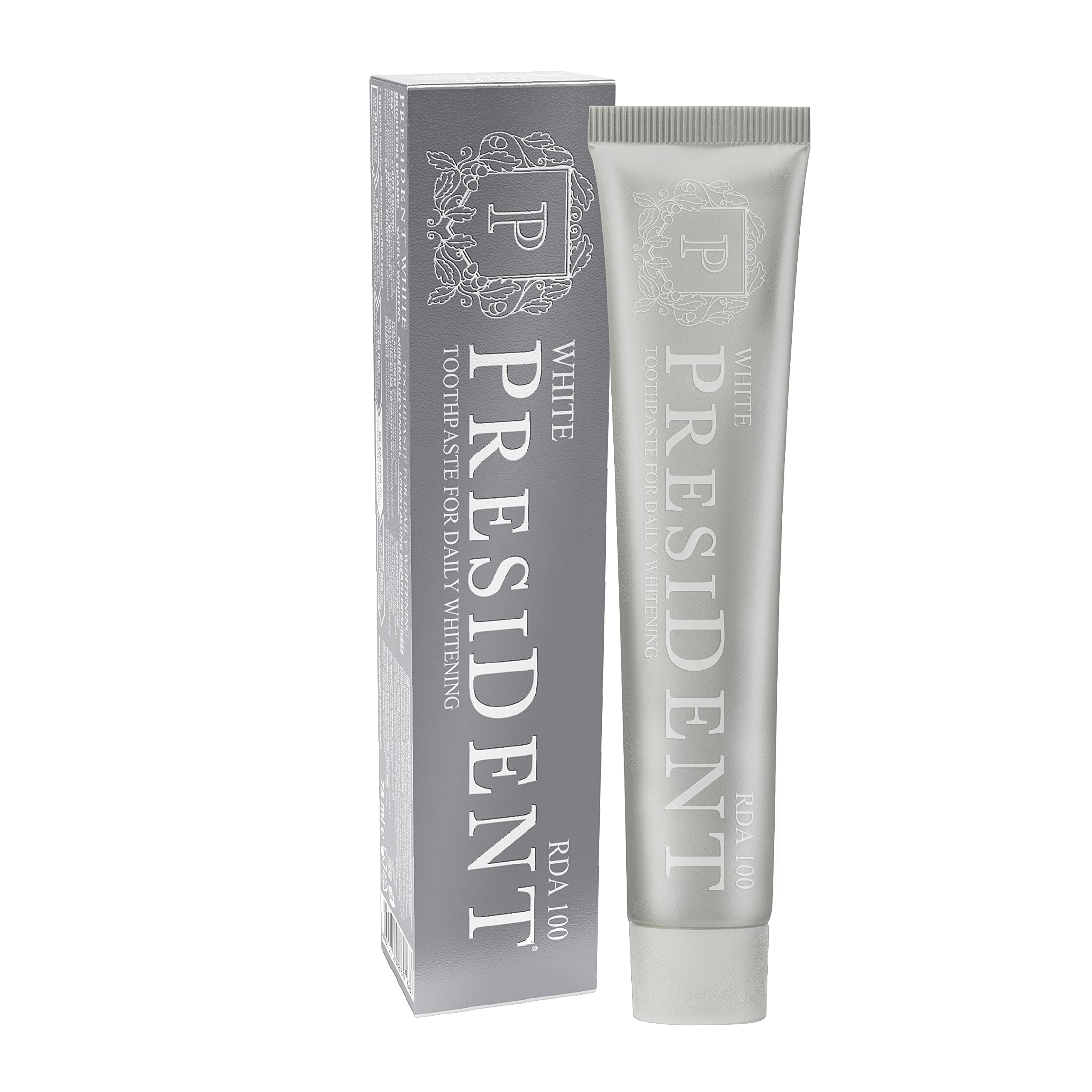 Buy PRESIDENT White Whitening Toothpaste 100 RDA -- Removes Plaque and ...