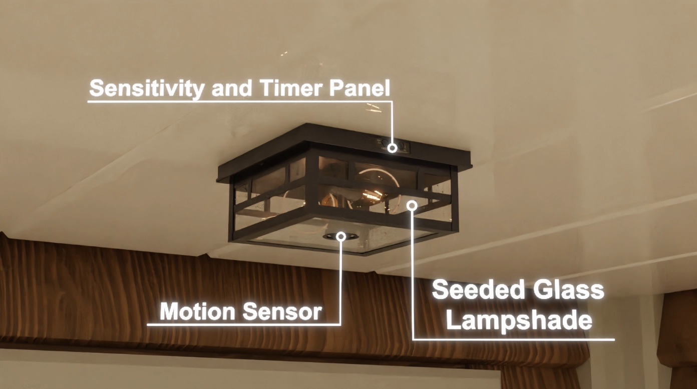 Square Shaped Ceiling Mount Motion Sensors