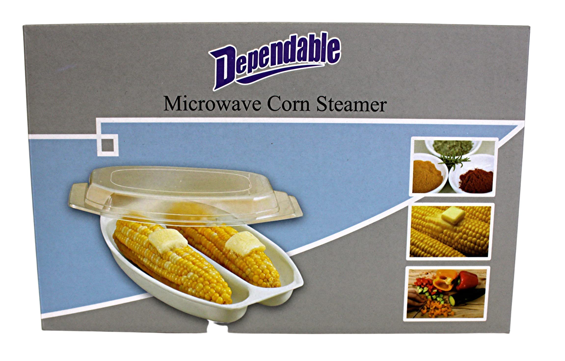 Snapklik.com : Dependable Industries Microwave Corn Steamer Vented Lid ...