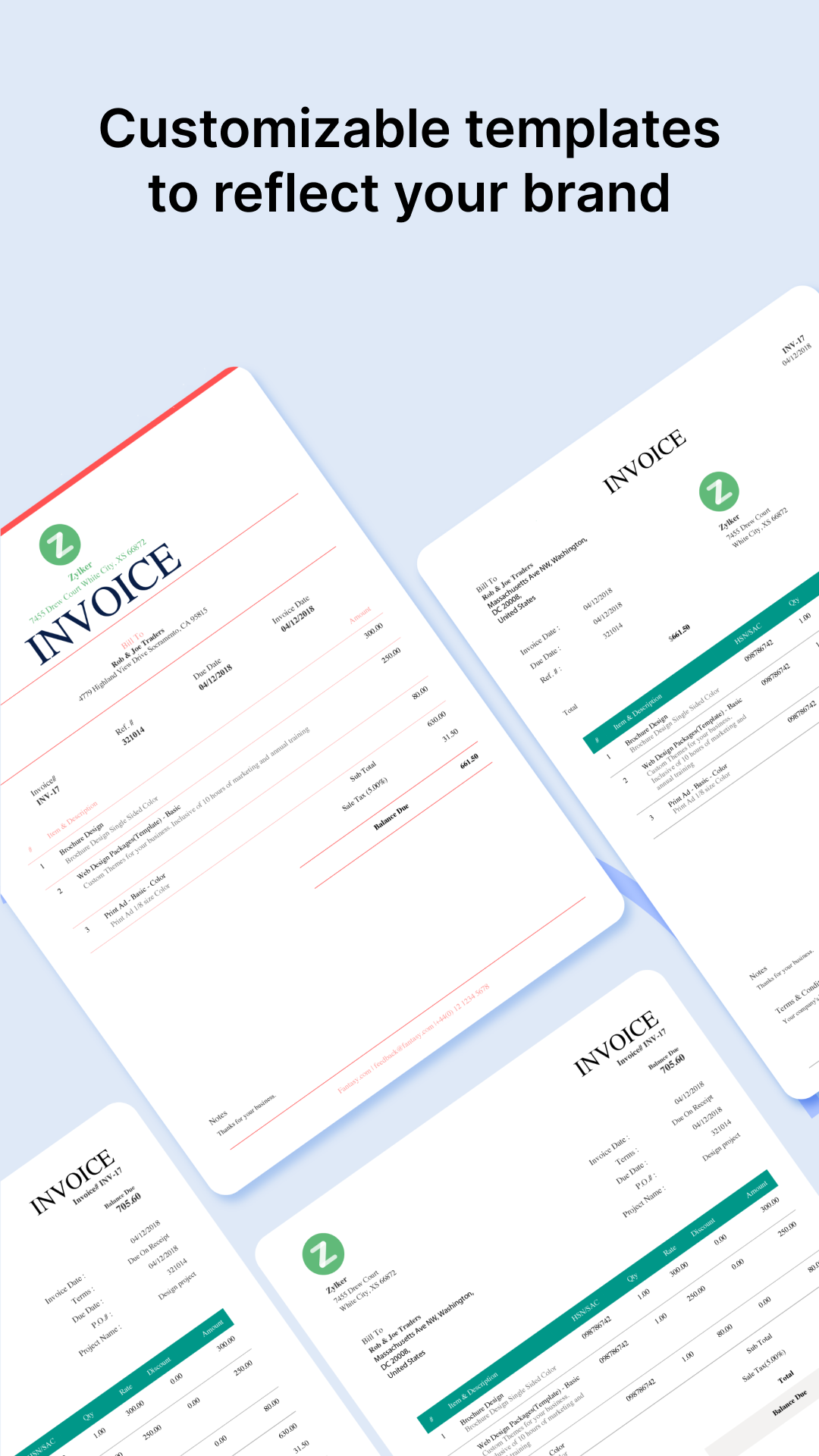 Invoice & Time Tracking - Zoho - App on Amazon Appstore