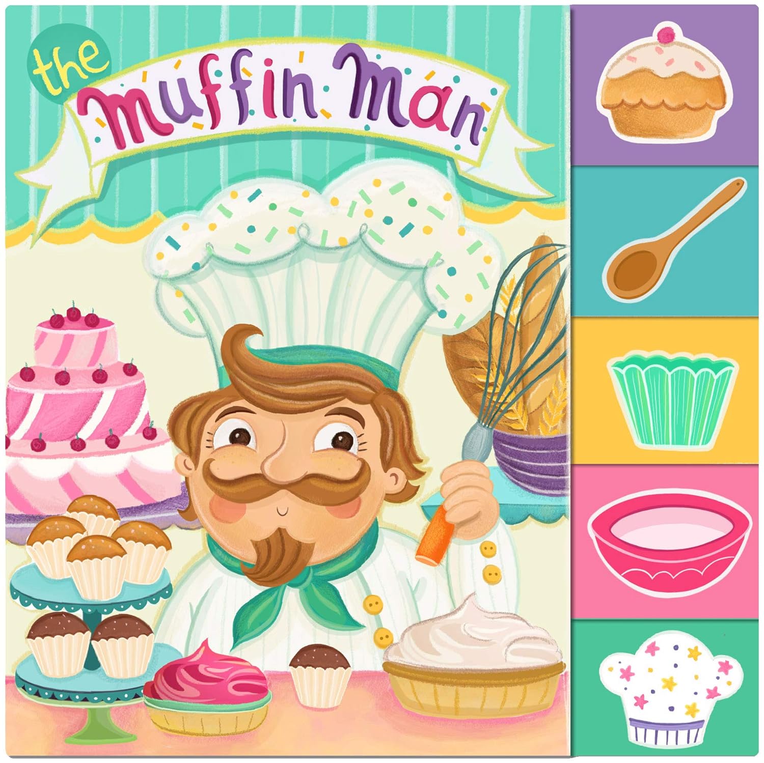 Amazon.com: The Muffin Man (Nursery Rhyme Board Books): 9781684464203 ...