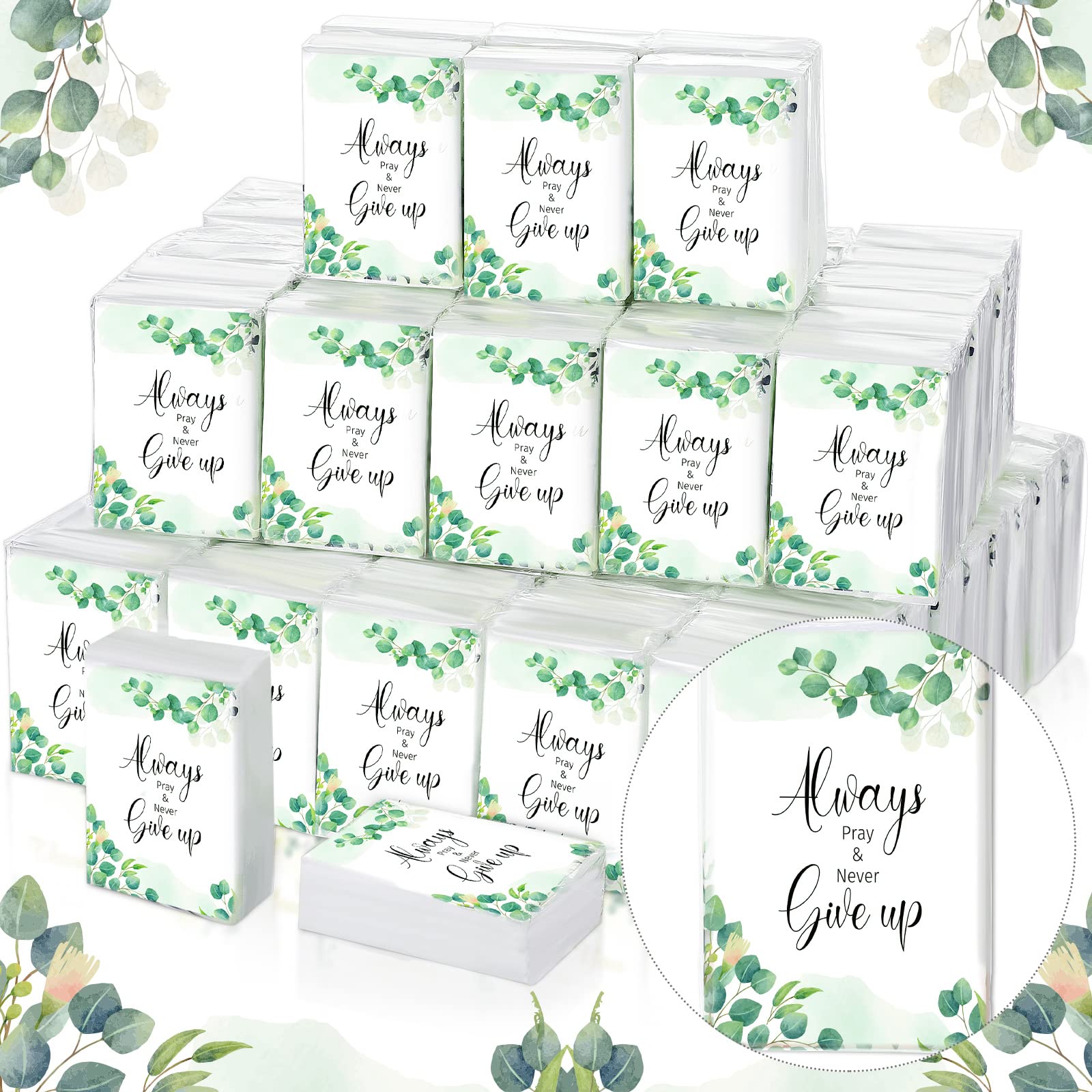 Amazon.com: 100 Pack Wedding Facial Tissues Items Welcome Bags Pocket ...