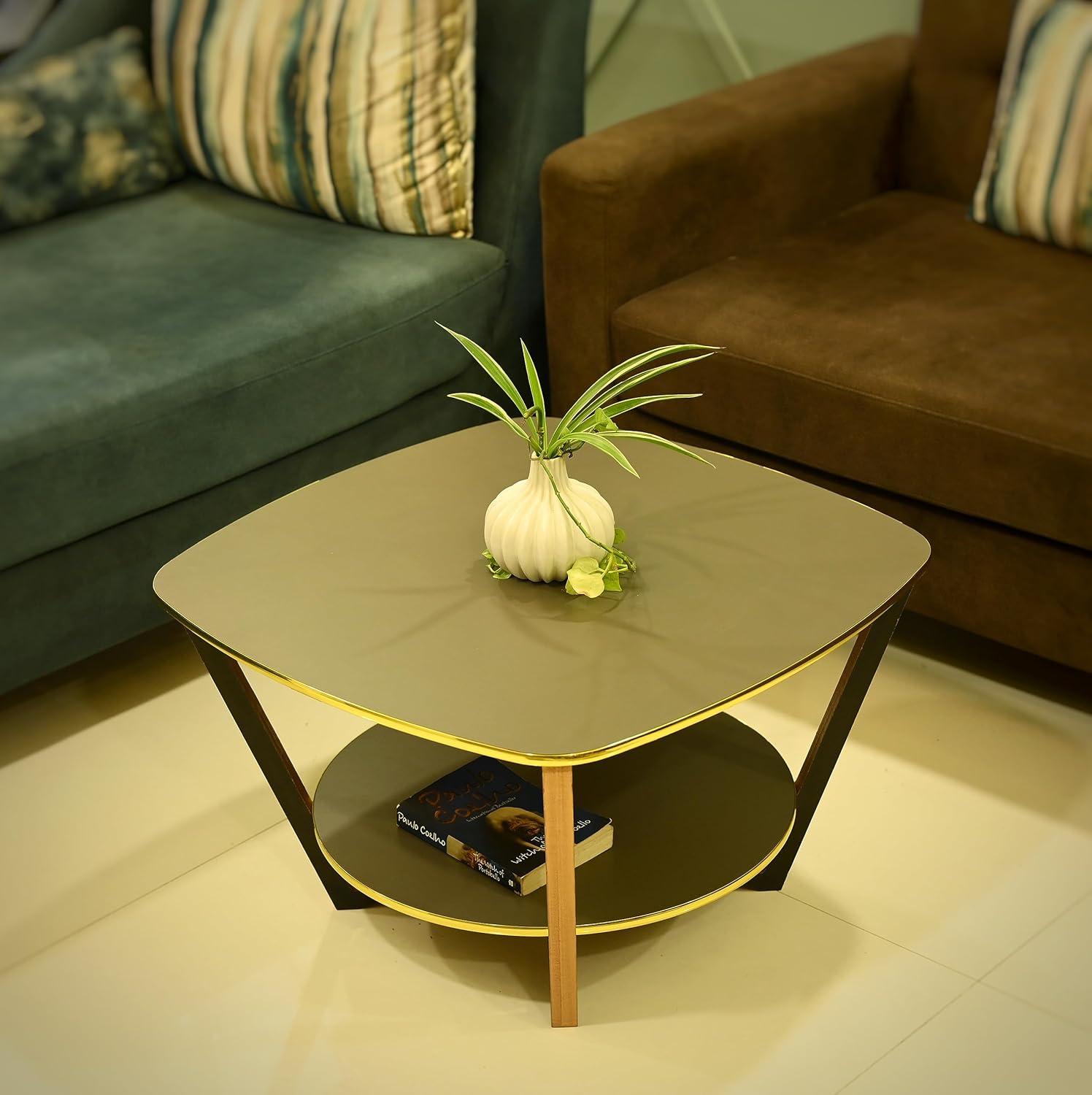 Woodpecker Furniture Modern Double Decker Coffee Table Center Table Tea ...