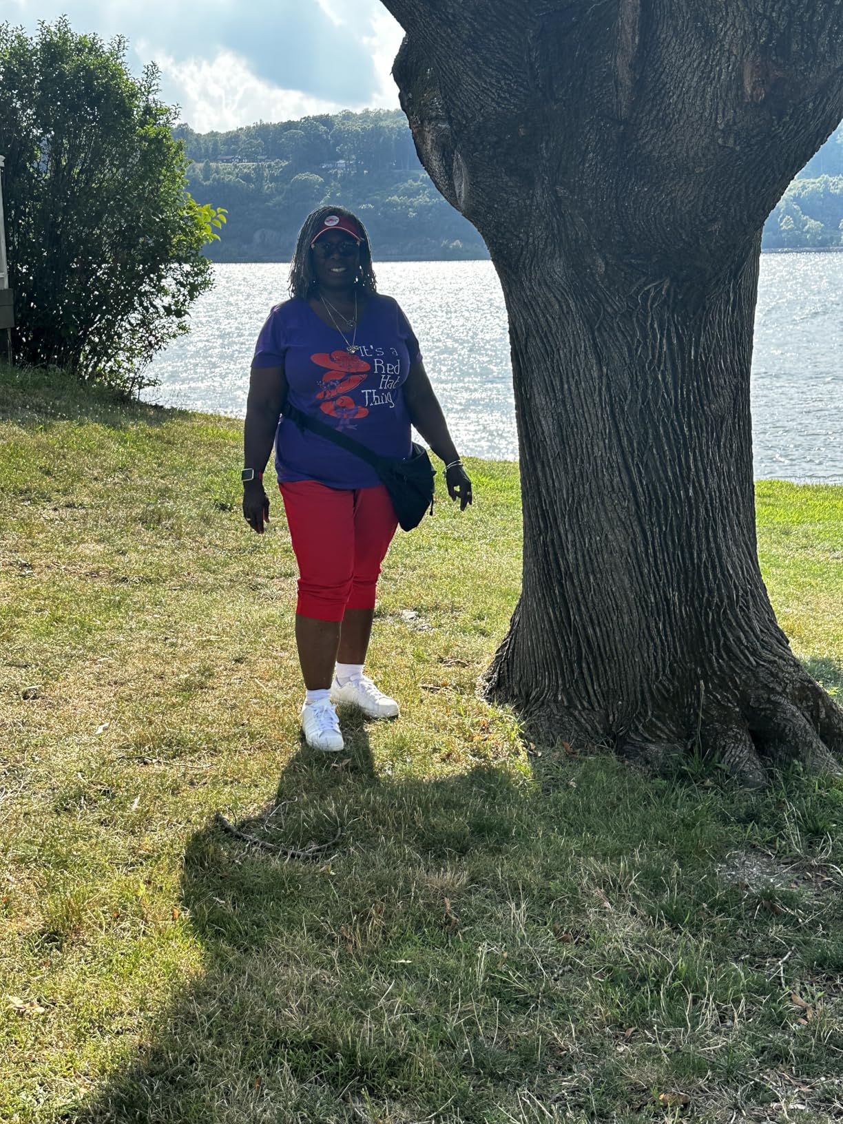 Amazon.com: Womens Red Hat It's a Red Hat Thing Gift V-Neck T-Shirt ...