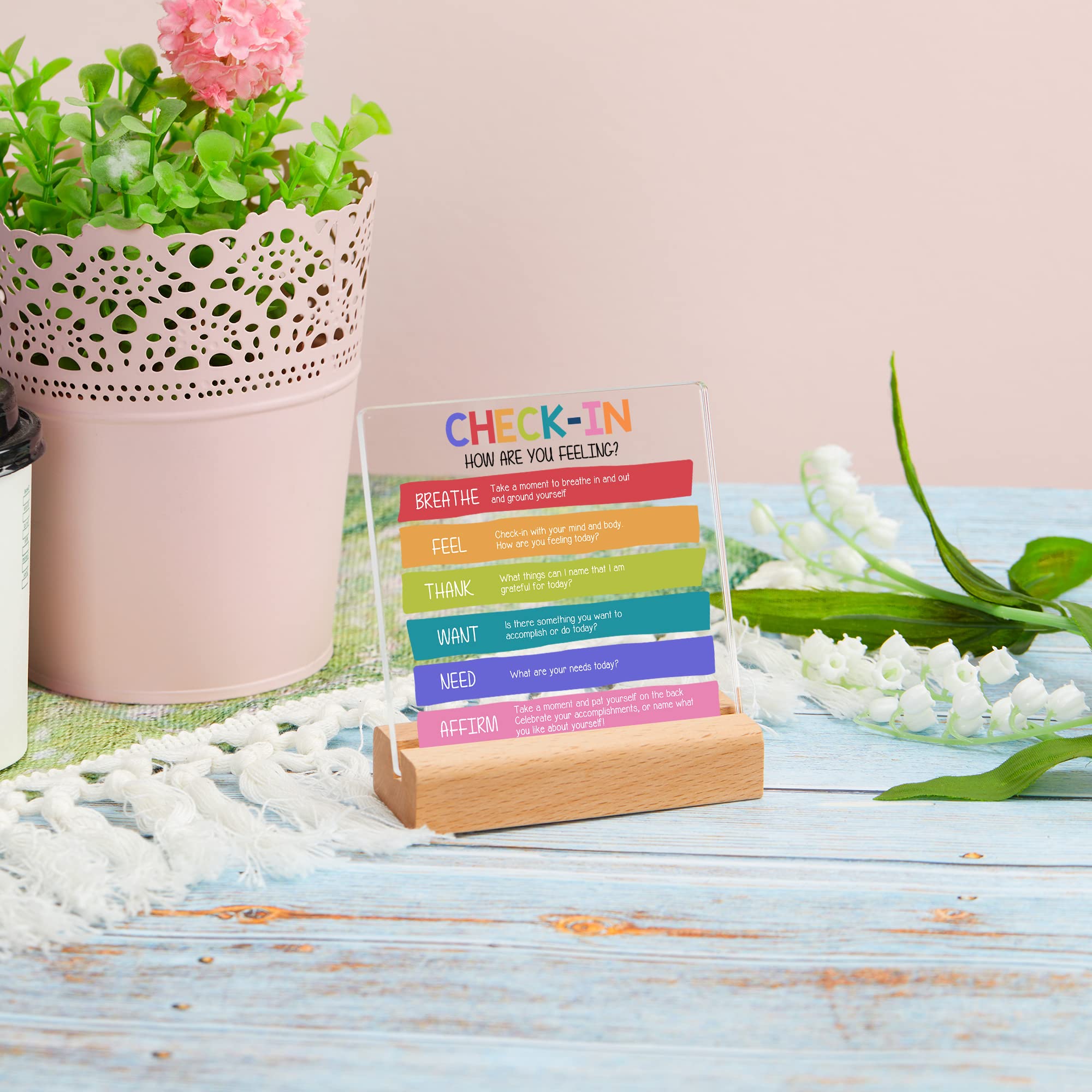 Snapklik.com : Feelings Check In, Mental Health Sign, Self Care Sign ...