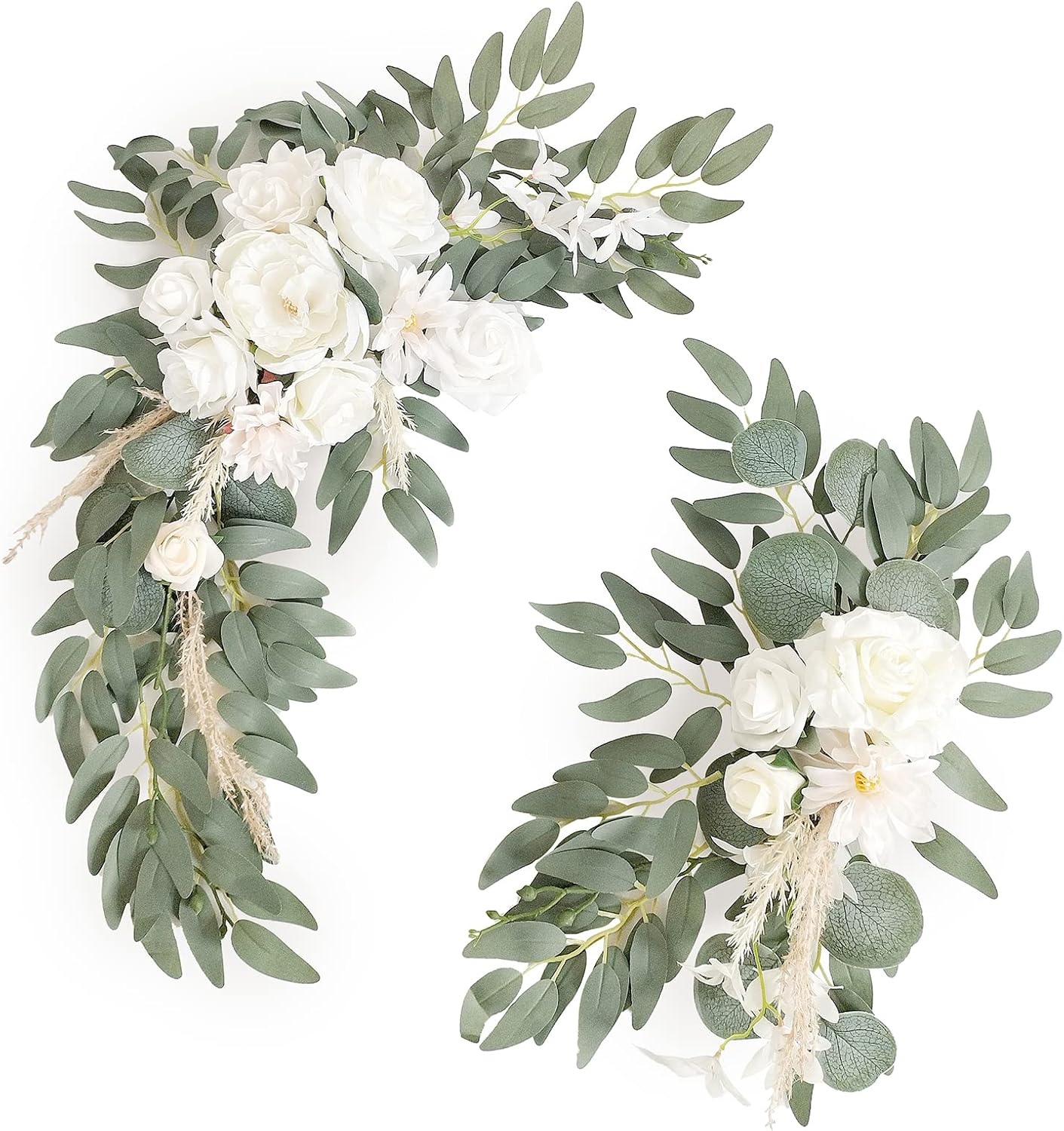 Amazon.com: BLOSMON Artificial Flowers Swag Wedding Decorations Floral ...