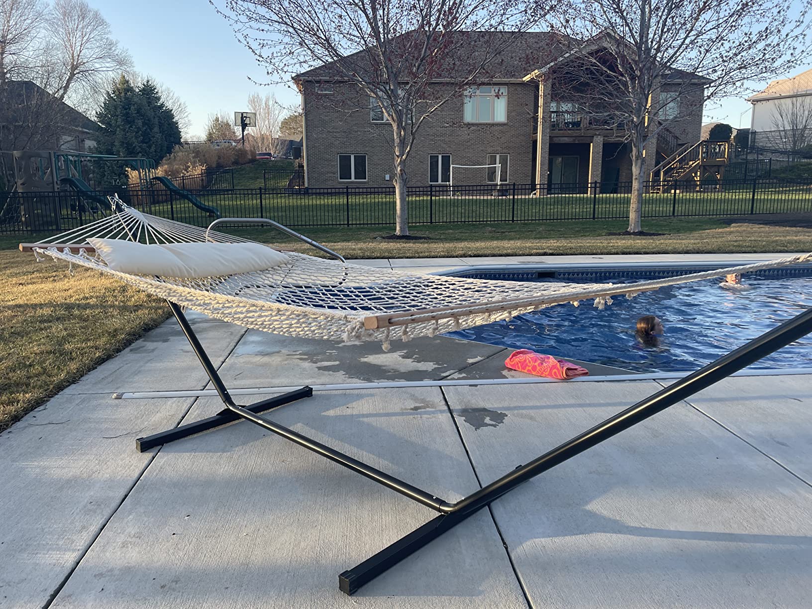$26/mo - Finance SUNCREAT Two Person Hammock with Stand, Heavy Duty ...