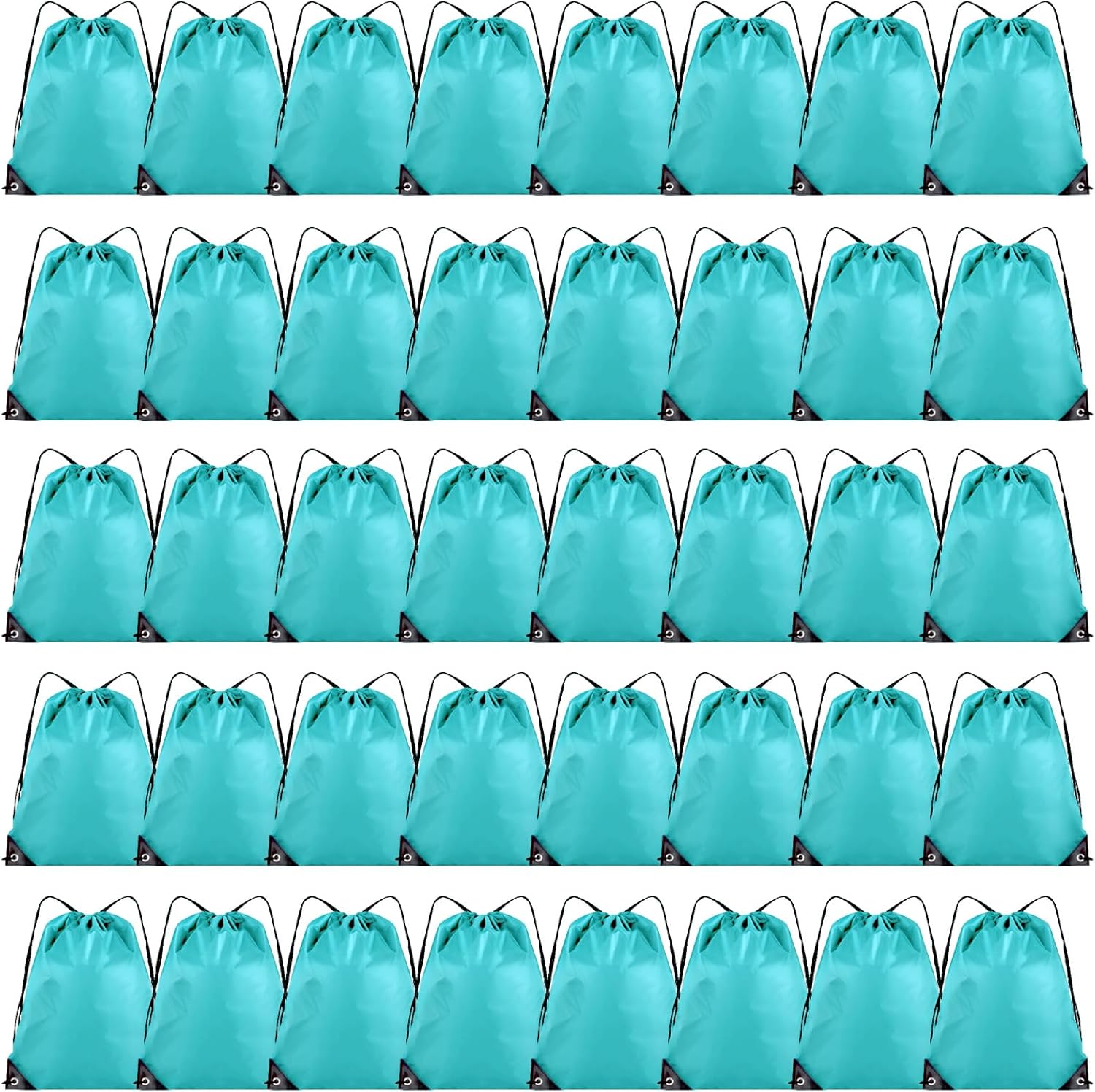 Amazon.com | Grneric 40 Pieces Drawstring Backpack Bulk Cinch Sackpack Ployster Drawstring Bags ...