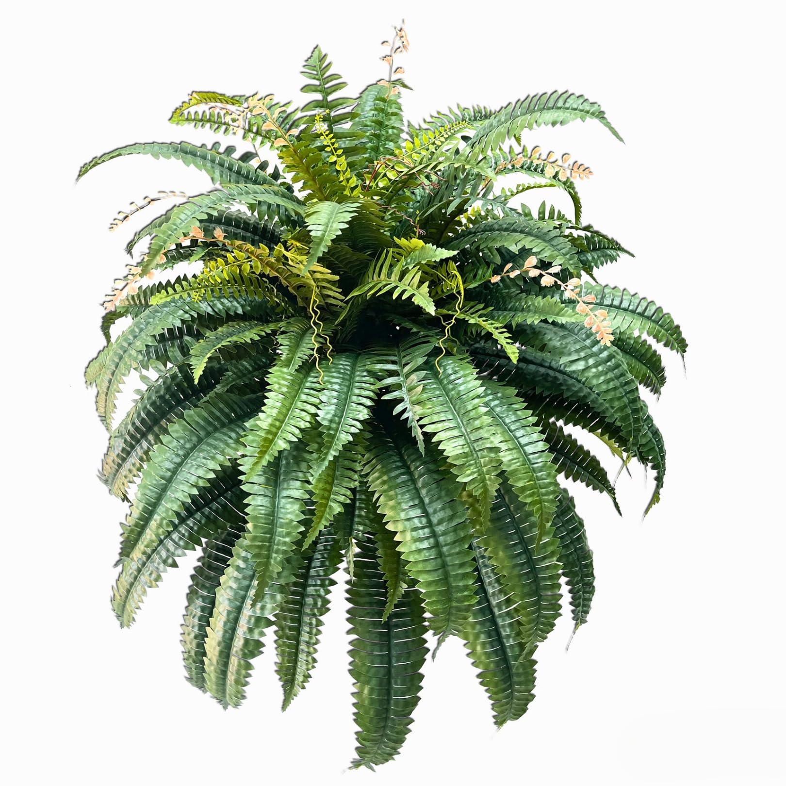 Amazon.com: RWSEFK Life Like Artificial Boston Ferns for Outdoors Uv ...