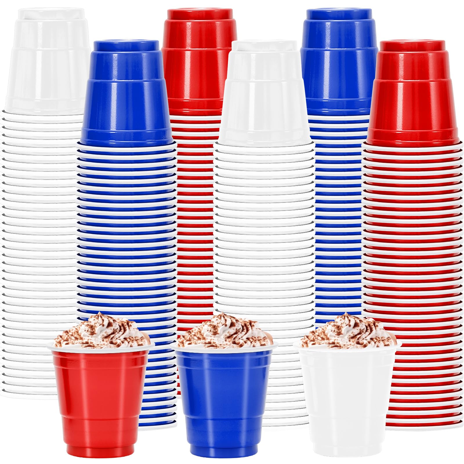 Amazon.com: Whaline 150Pcs 2OZ Patriotic Plastic Shot Cups 4th of July ...