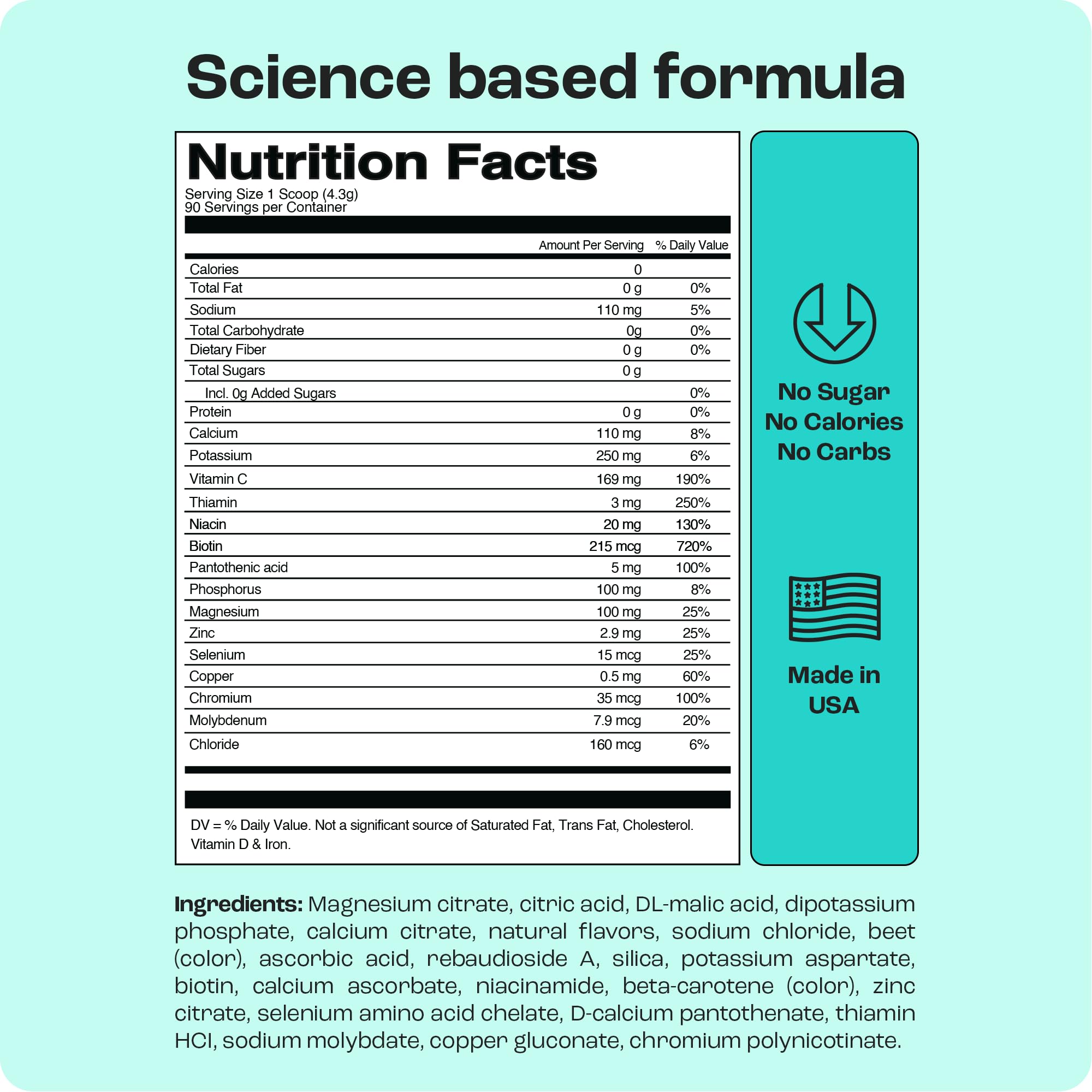 Snapklik.com : Multivitamin Electrolytes Powder No Sugar - Tropical ...