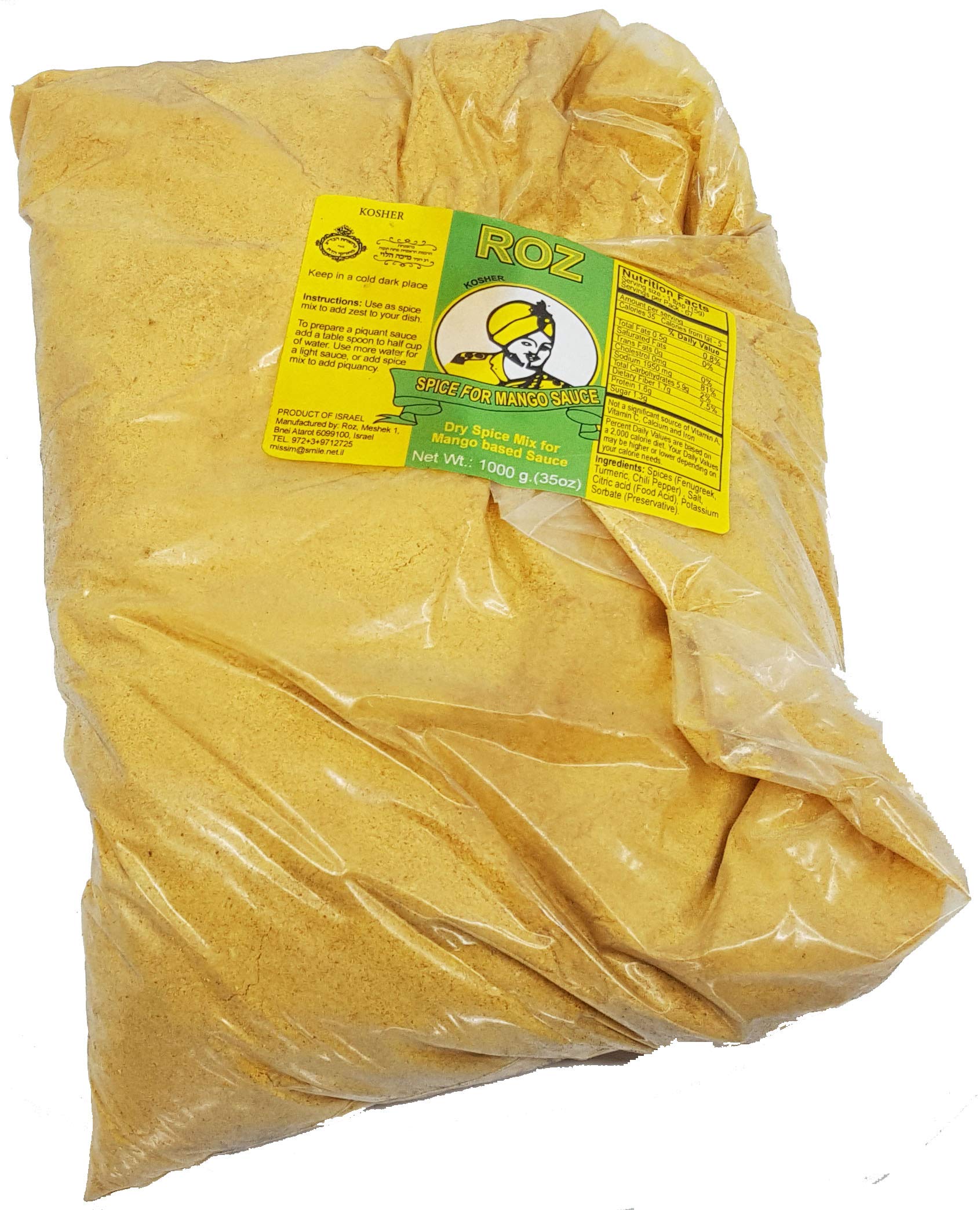 Buy ROZ dry spice mix for mango based sauce in bag 1000-grams (pack of ...