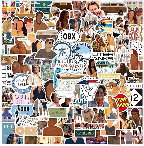 Outer Banks - Calcomanías de graffiti, 100 unidades, impermeables, para vinilo de PVC, equipaje ...