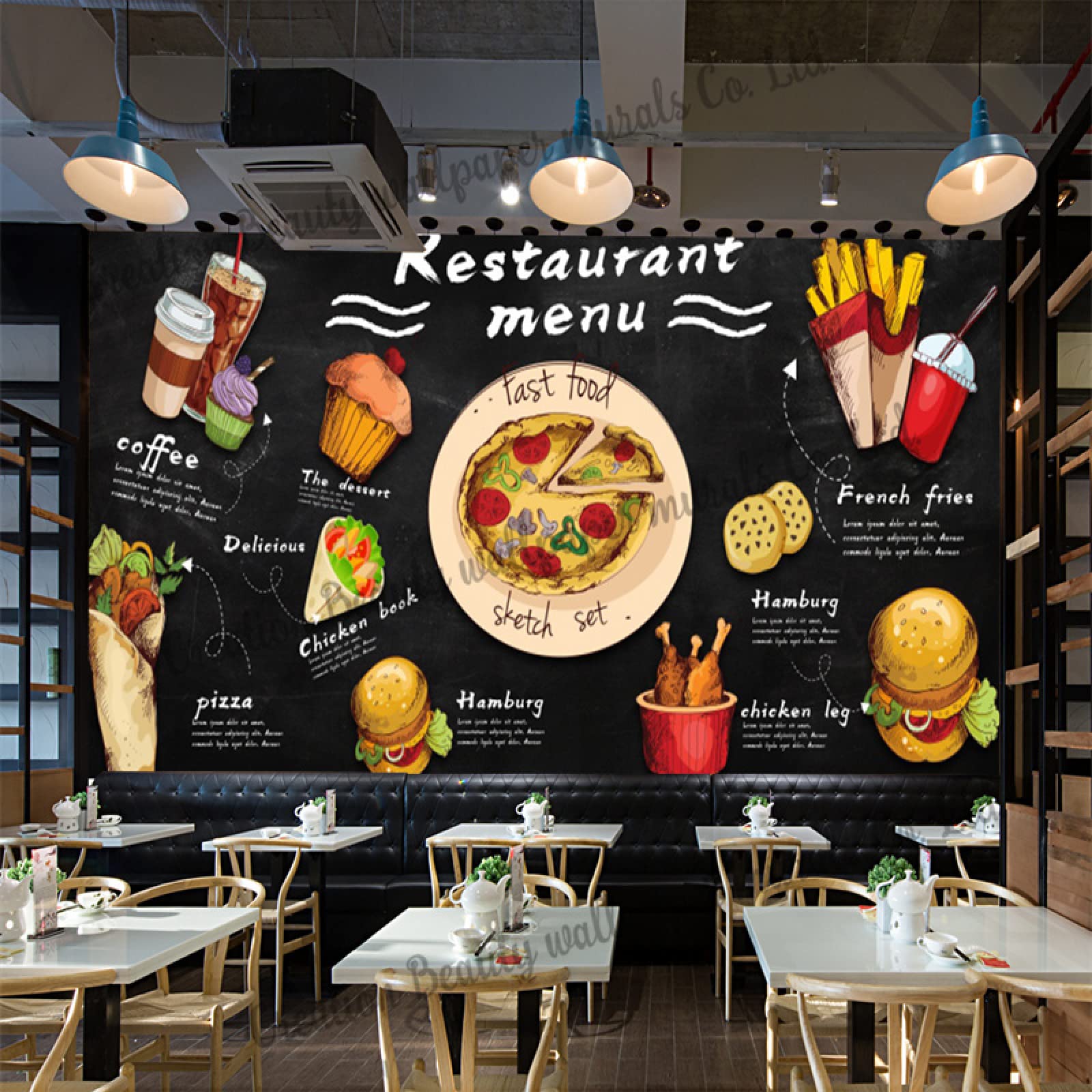 Fondo De Pantalla De Menú De Restaurante