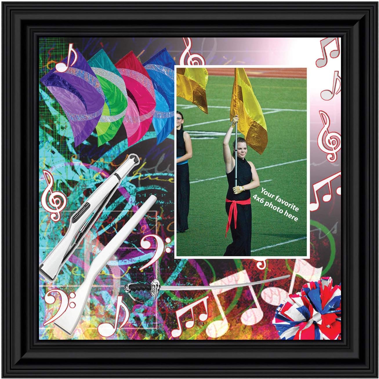 Amazon.com - Crossroads Home Décor Auxiliary Color Guard, Marching Band ...