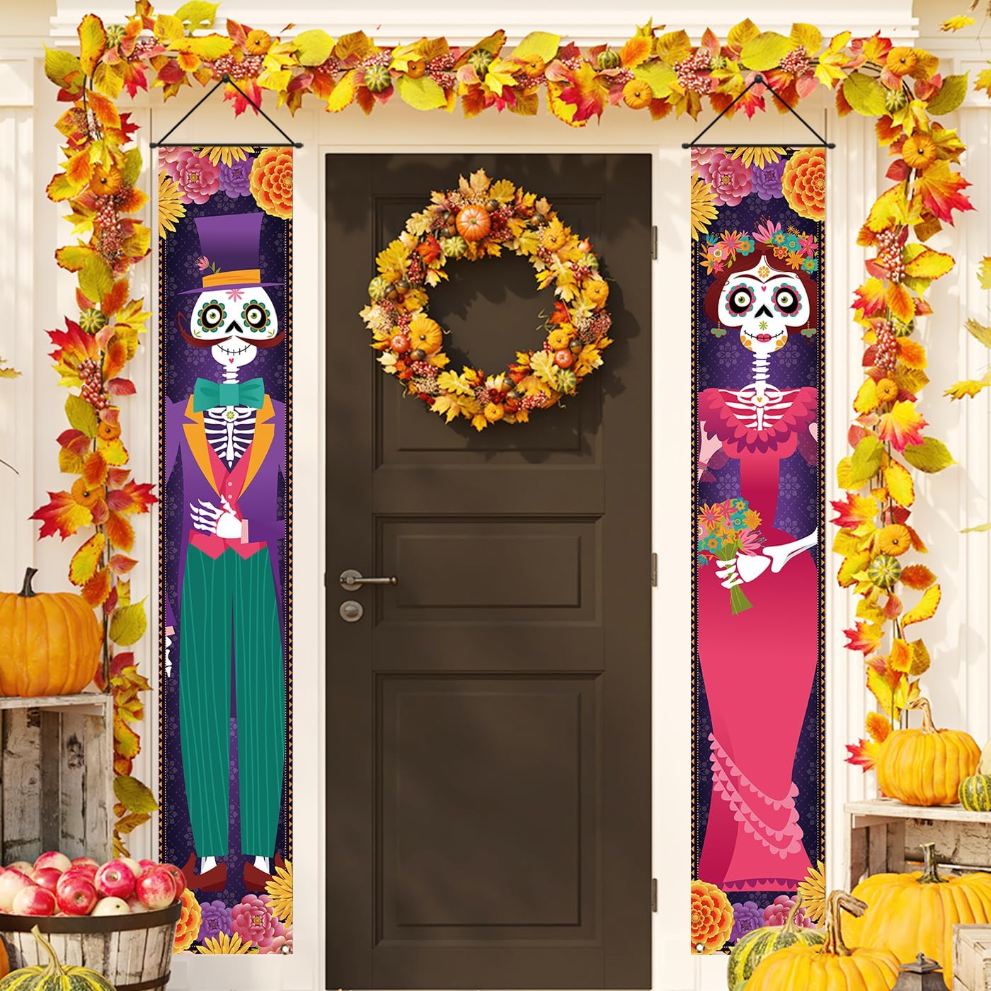 Amazon.com: Day of The Dead Decorations Outdoor Dia De Los Muertos ...