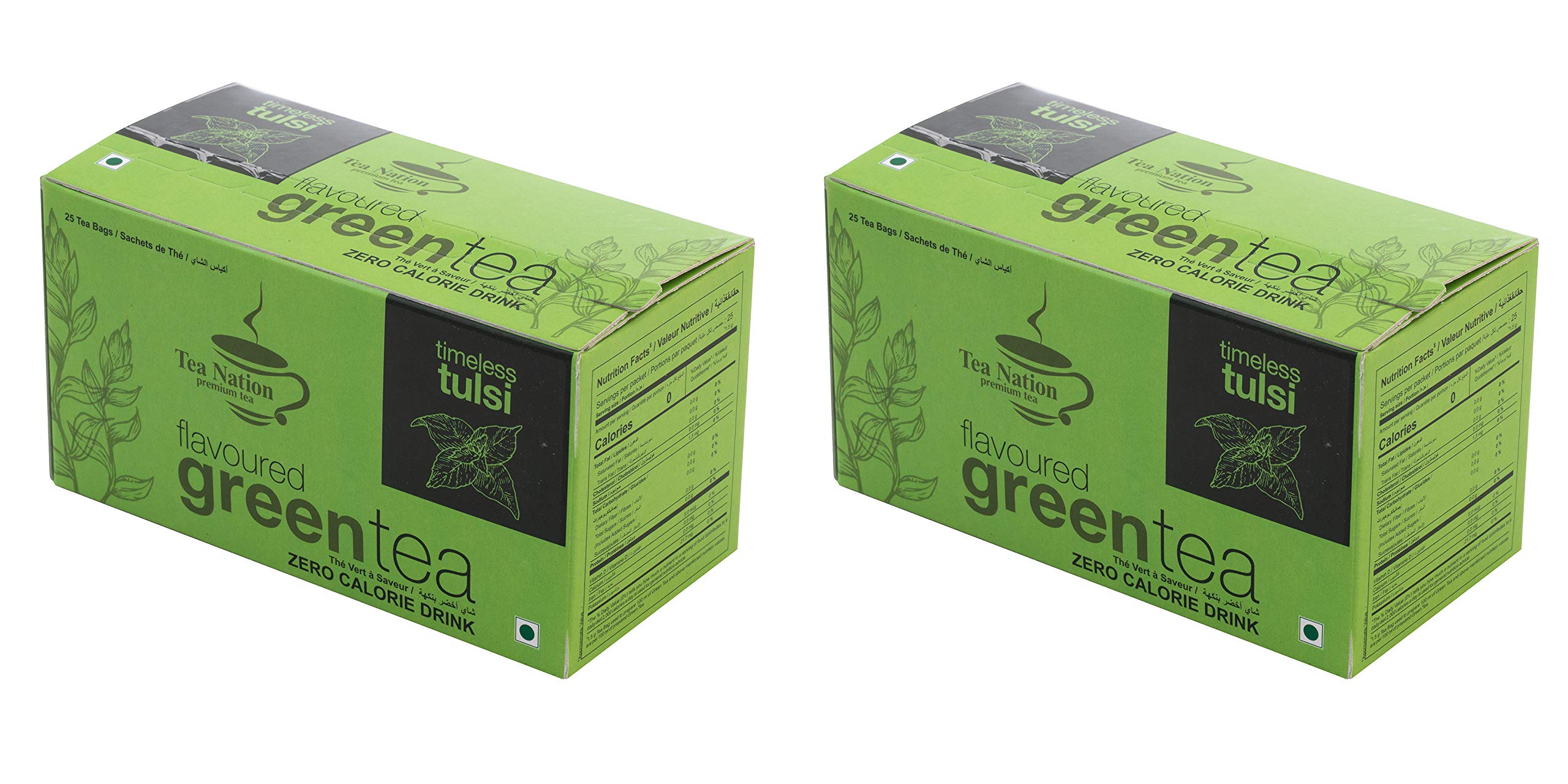 Buy Tea Nation Natural Luscious Flavoured Combo Tulsi Tea and Tulsi Tea ...
