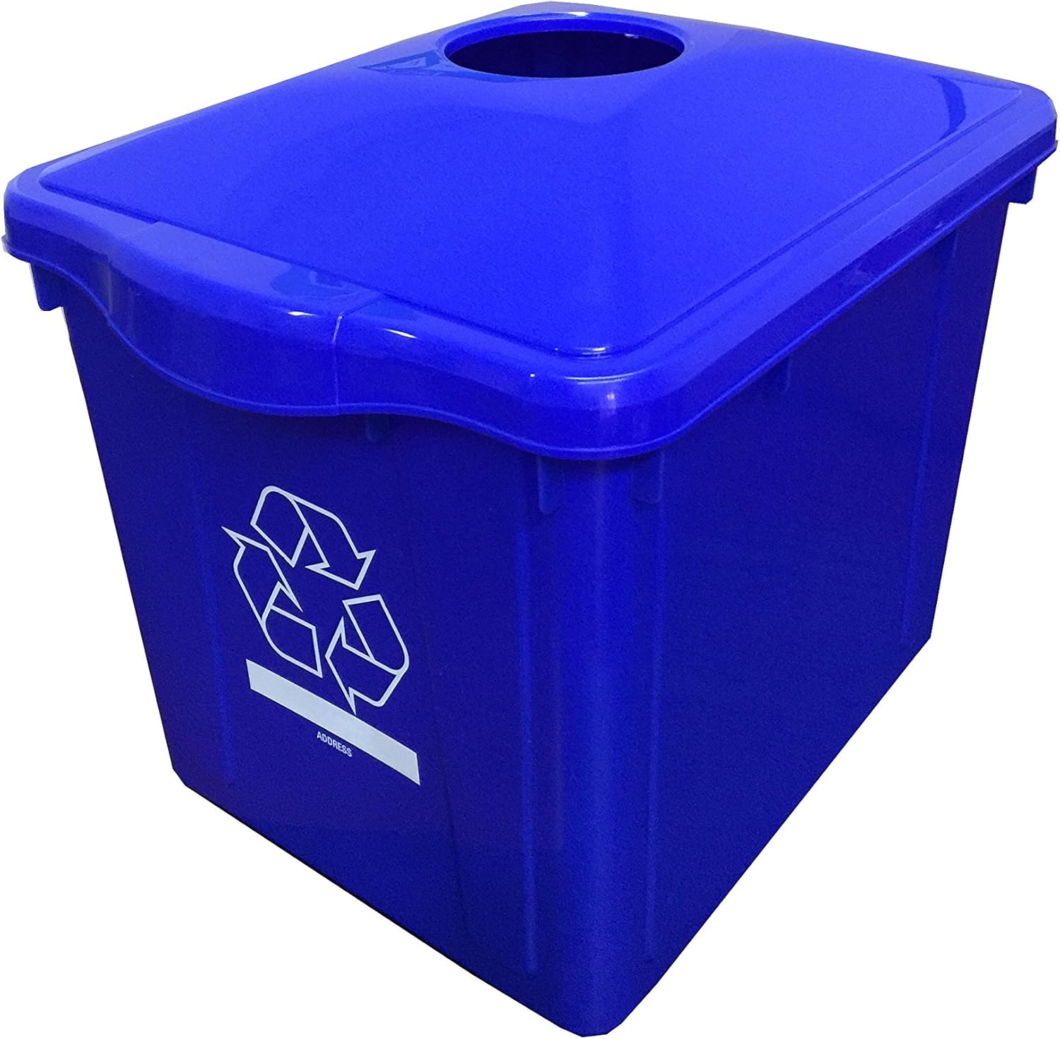 Amazon.com: 15 gal. Recycling Box with Bottle and Can Top : Home & Kitchen