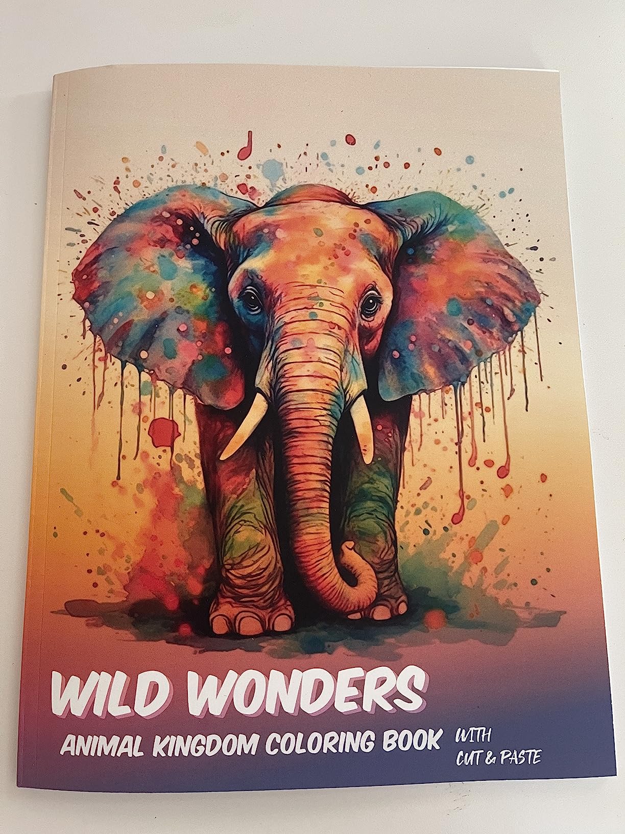 WILD WONDERS Animal Kingdom Coloring Book with Cut and Paste: Activity ...