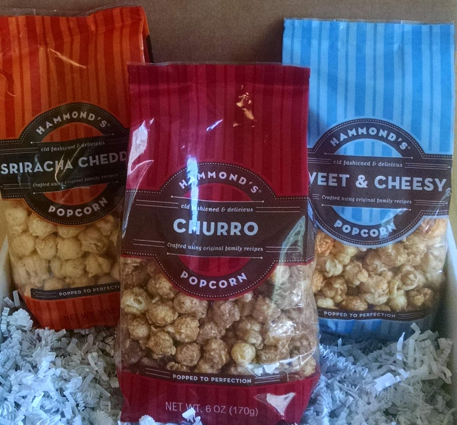 Amazon.com: Hammond's Spicy & Sweet Caramel Popcorn Bundle 3 pack: 1 ...
