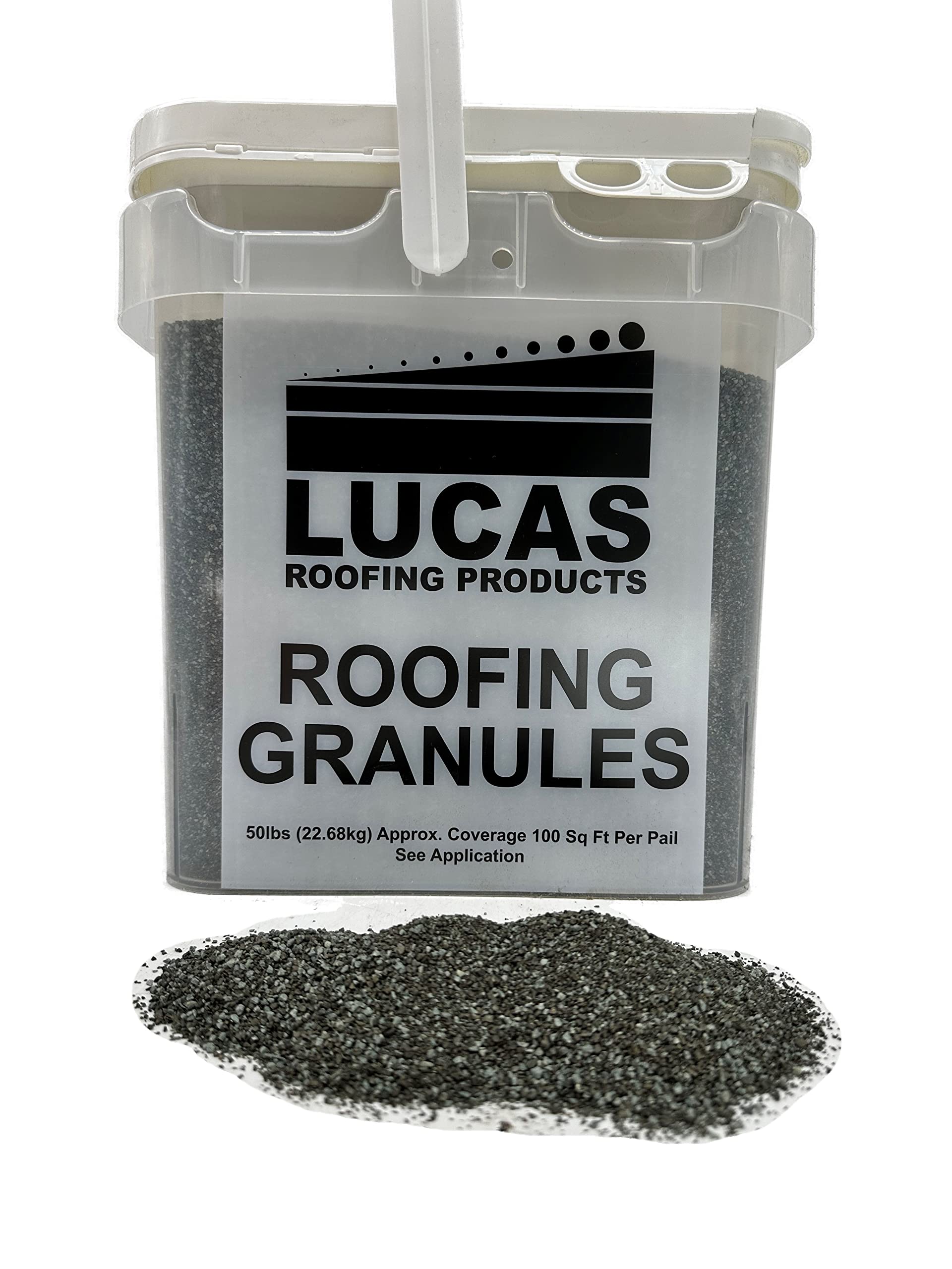Roofing Granules 50 Pound Bucket (Slate Coastal Gray) - Amazon.com