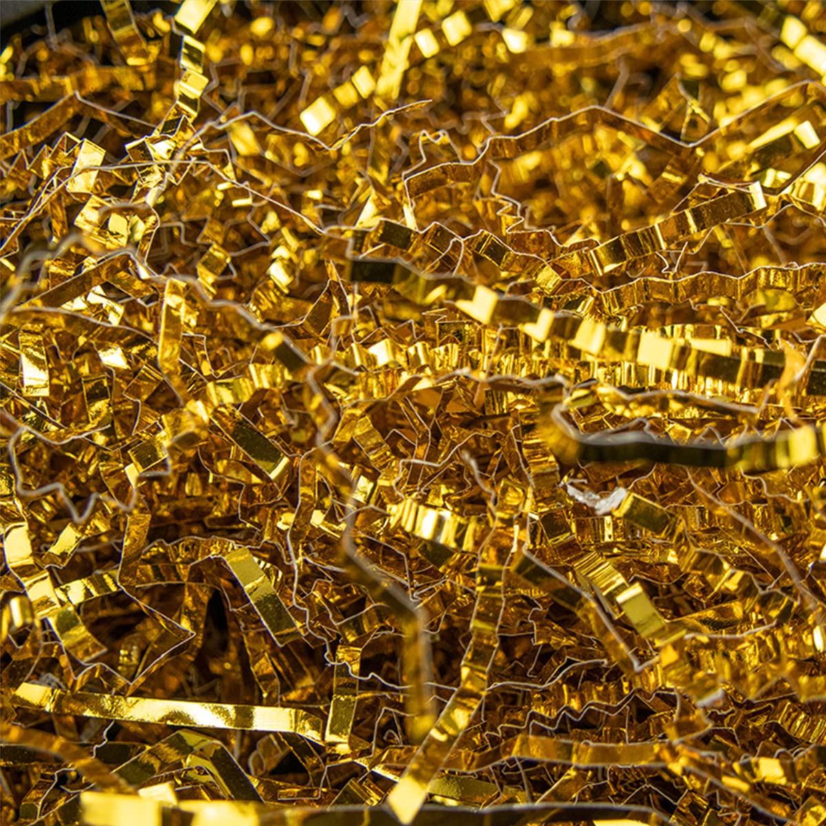 Crinkle Paper, 100g Gold Shredded Crinkle Cut Filler for Gift Baskets ...