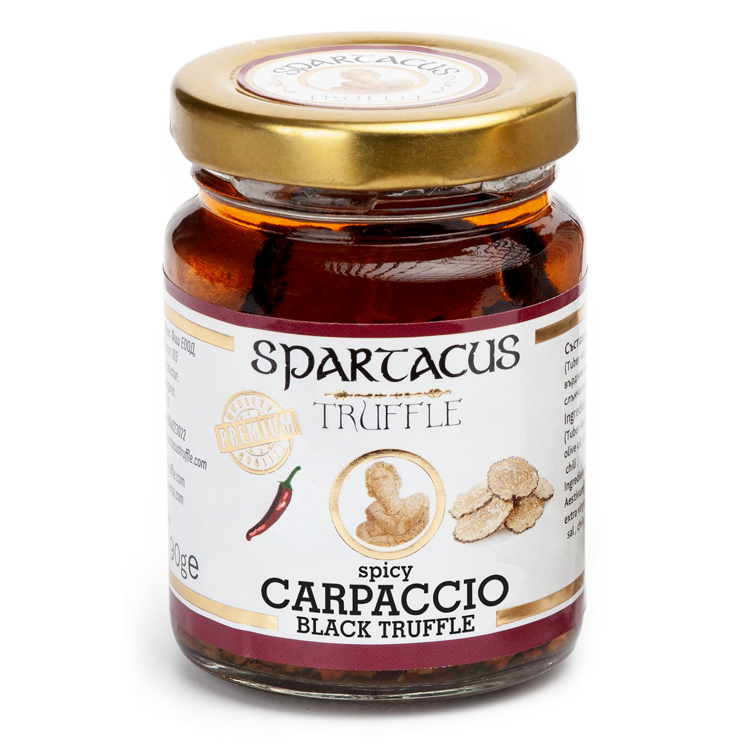 Amazon.com: Spartacus Carpaccio Truffle | Slightly Spicy | Treat ...