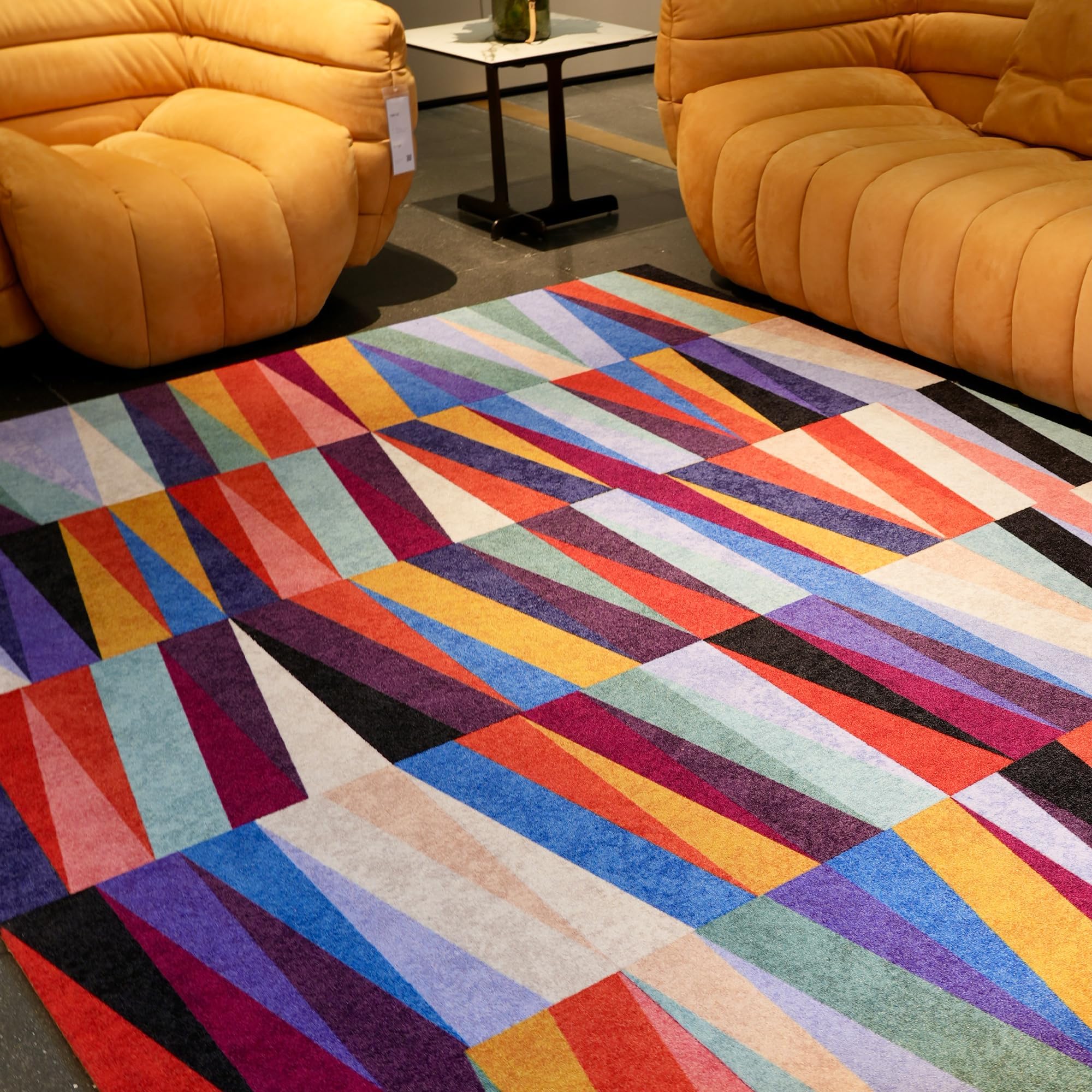 Generic Carpet Tile 24""x24"" 12 pcs Assorted Colors Peel and Stick ...