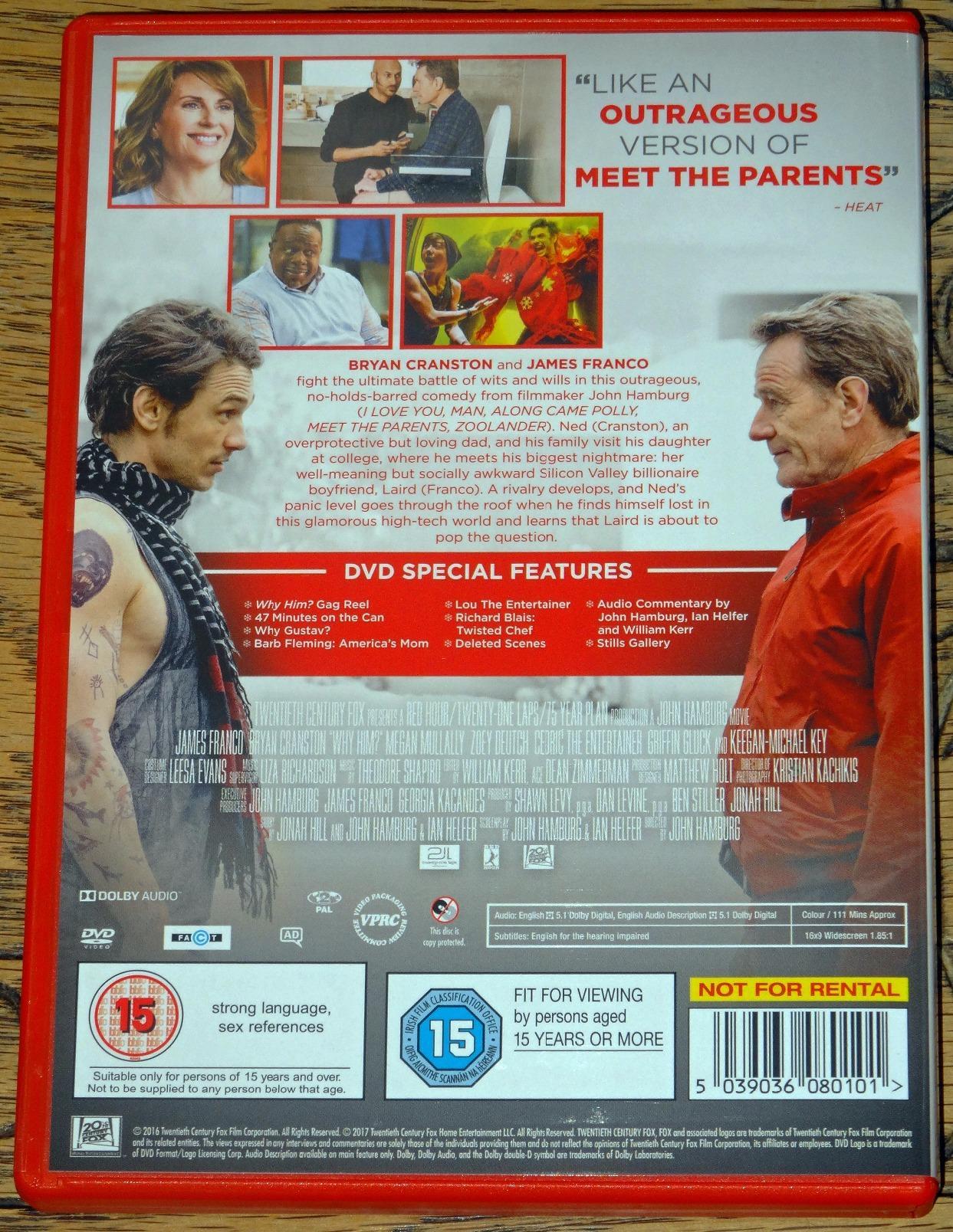 Why Him? [Blu-ray] [2017]: Amazon.co.uk: Zoey Deutch, Bryan Cranston ...