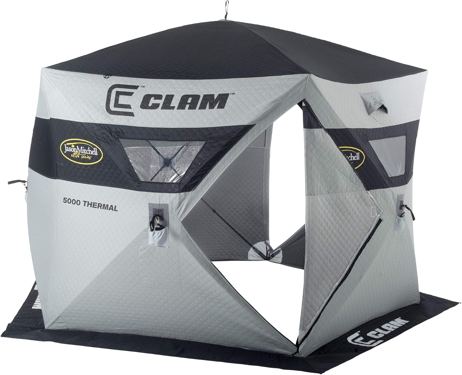Amazon.com : Clam Jm 5000 Thermal Hub Ice Shelter : Fish Holders ...